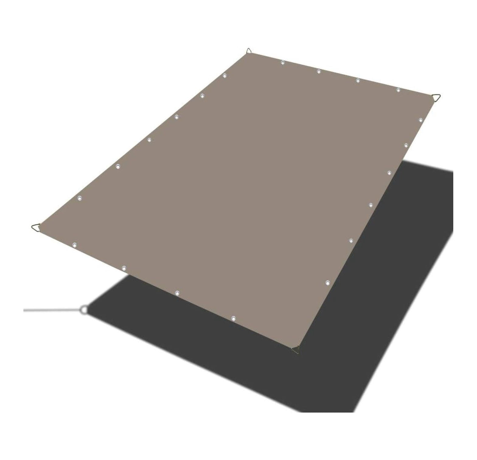 Luwei Waterproof Rectangle Sun Shade Sail Straight Edge Canopy Cover ...