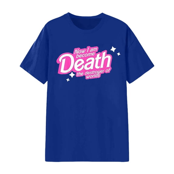 Luwomo T Shirts for Women Letter Graphic Print Short Sleeve Soft Loose ...