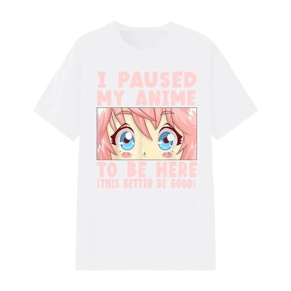 Luwomo Women's T-Shirts Graphic Print Short Sleeve Cute Letter Regular ...