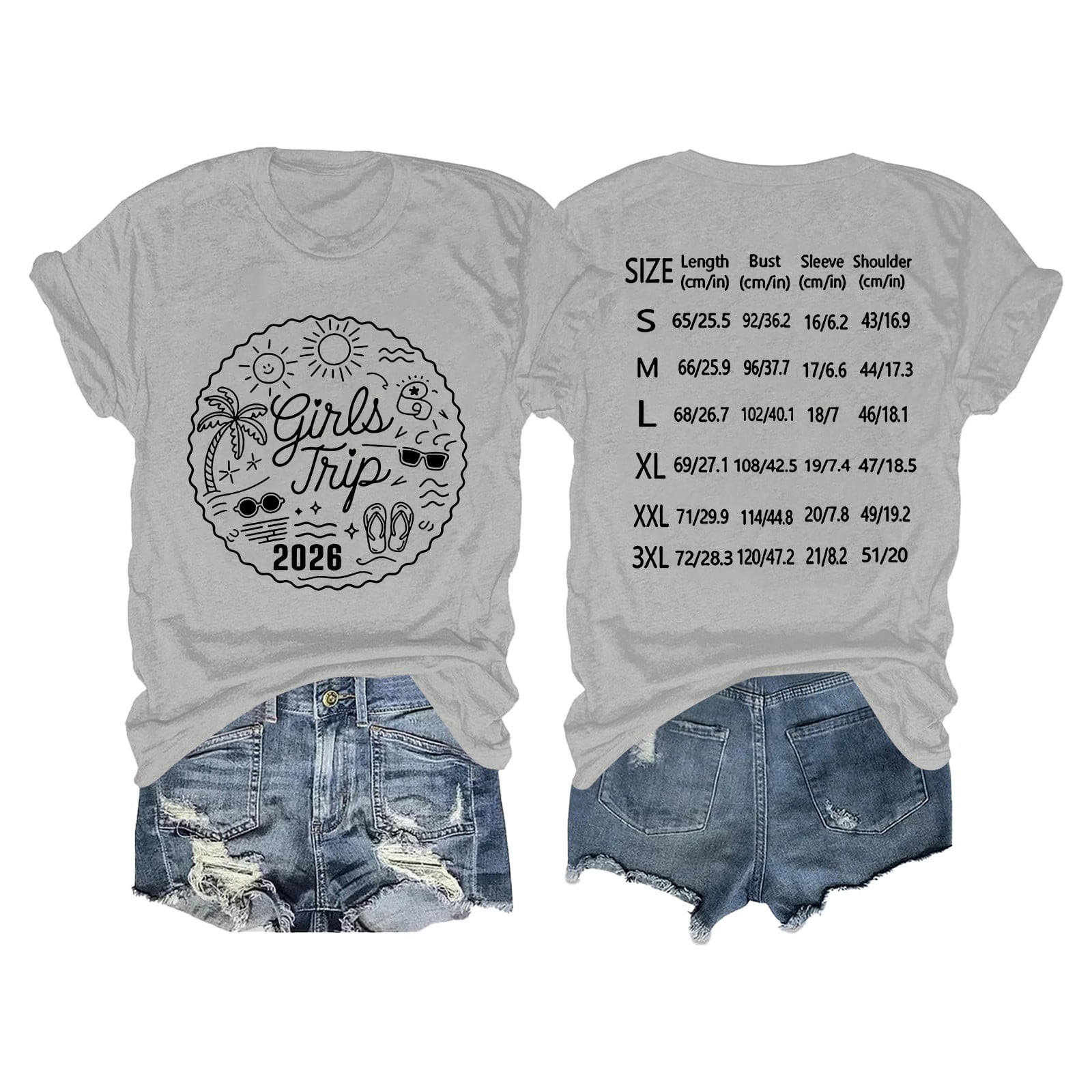 Luwomo Women's T-Shirts Short Sleeve Letter Print Basic Regular Blouse ...