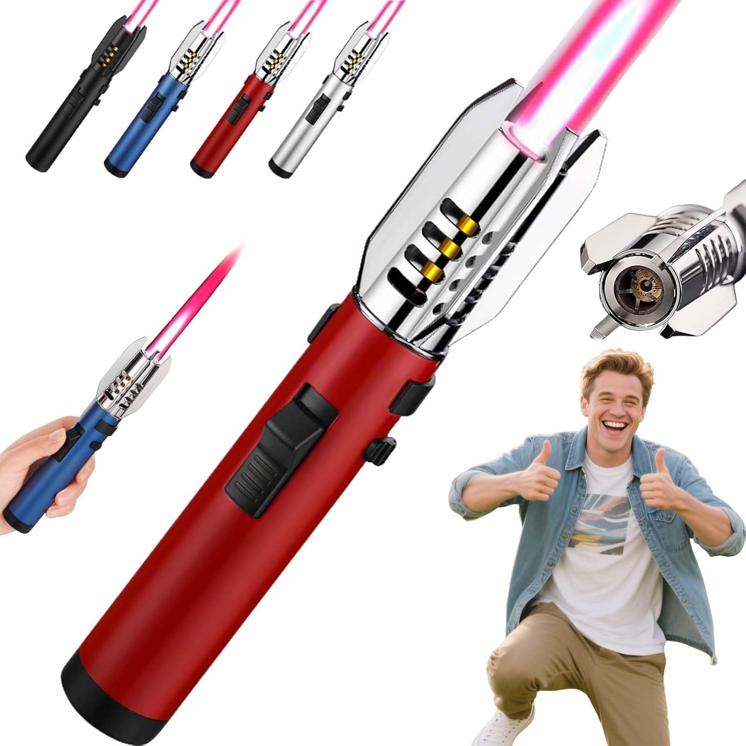 Lux Blaze Torch Lighter, Luxblaze Electric Windproof Cigar Straight ...