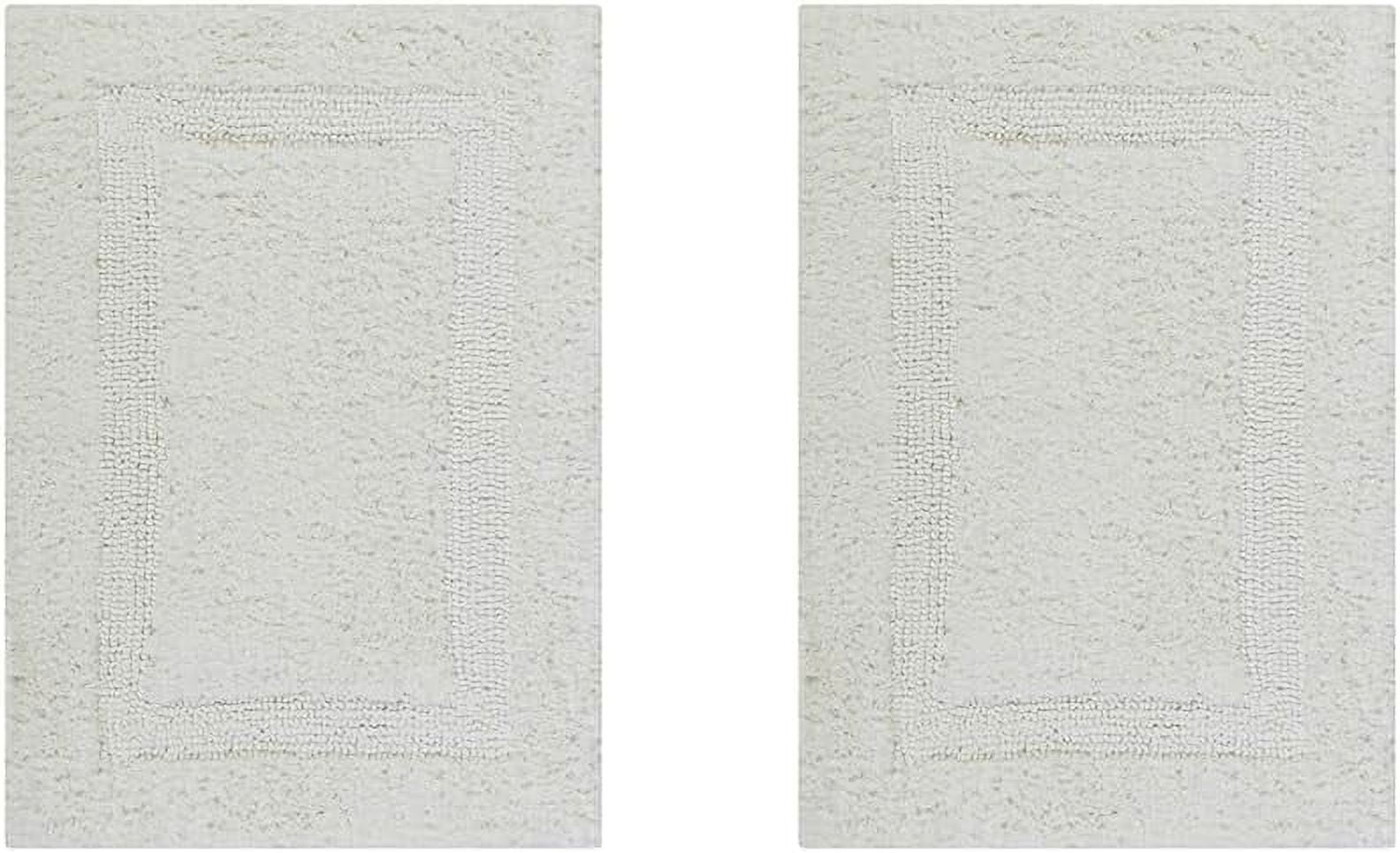 Lux Collection 100% Cotton 2 Piece Set (17" X 24" | 17" X 24") Bath Rug ...