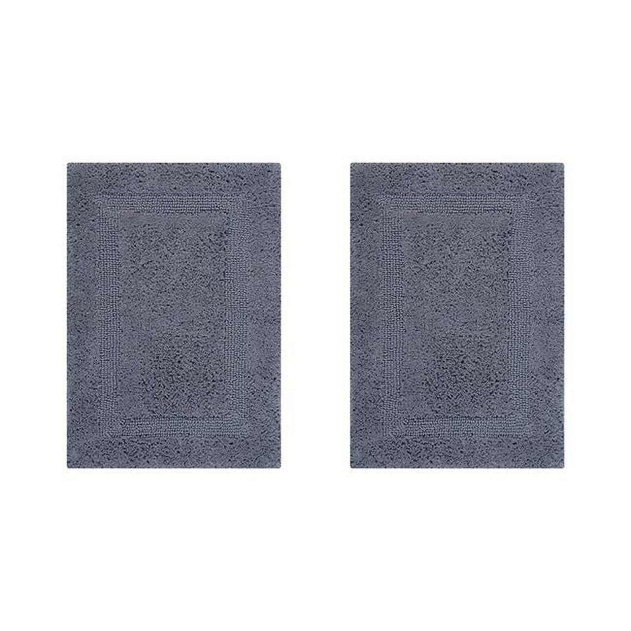 Lux Collection 100% Cotton 2 Piece Set (17' x 24' | 17' x 24') Bath Rug ...