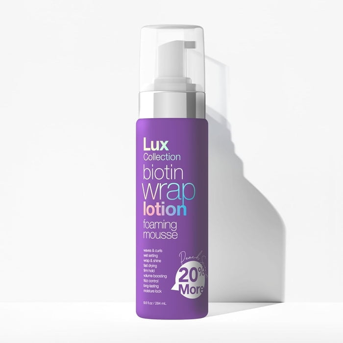 Lux Collection Wrapping Foam Lotion Wave Curl Wet Setting Styling Hair ...