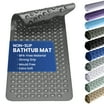 KOYPTL Foot Scrubber Shower Mat 13.7"x27.5" with Suction Cups,Soft ...