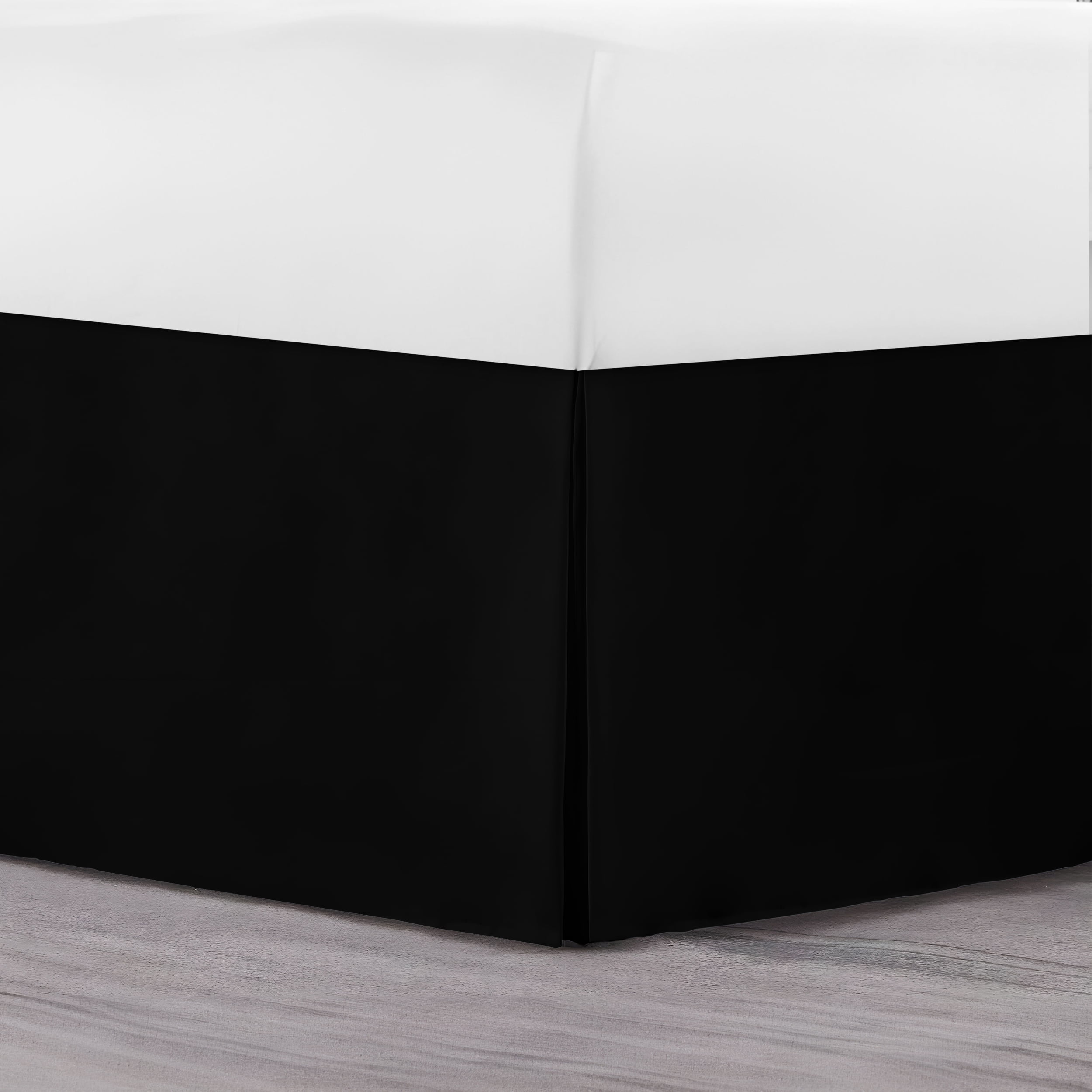 Lux Decor King Bed Skirt - Easy fit with 16 Inch Tailored Drop ...