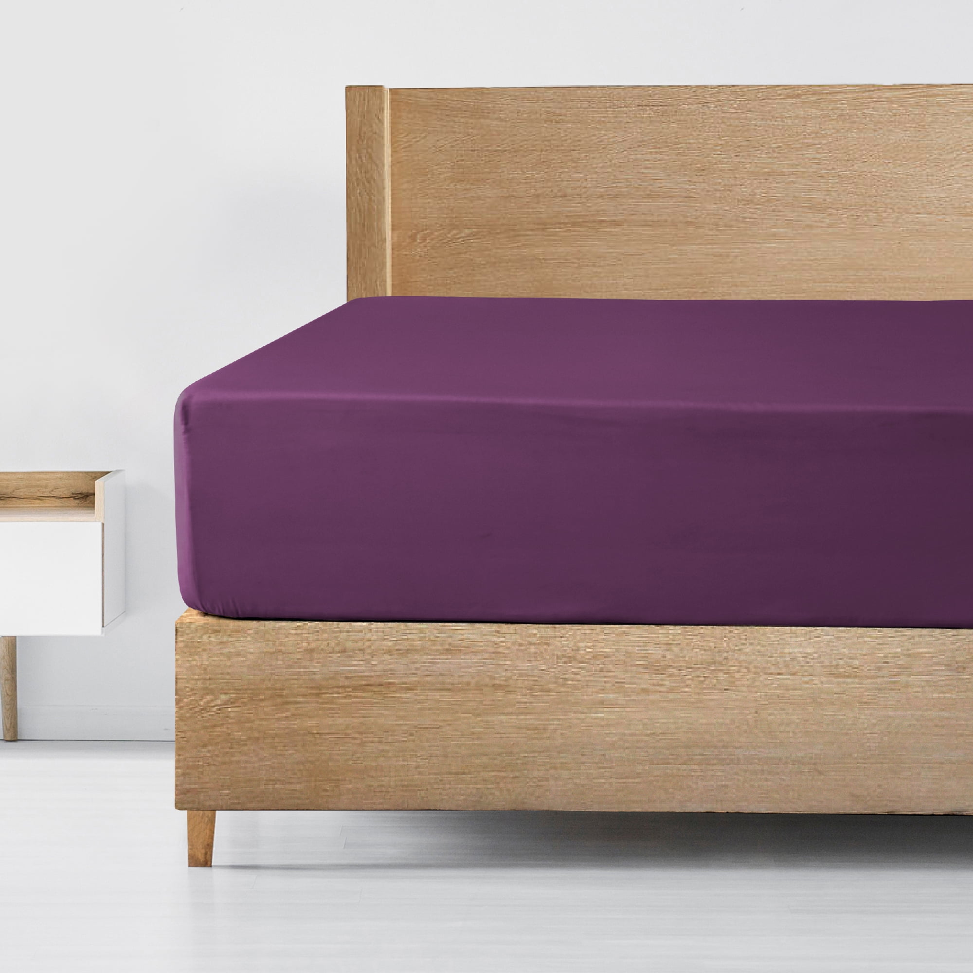 Lux Decor Collection Califonria King Fitted Sheet - Brushed Microfiber ...