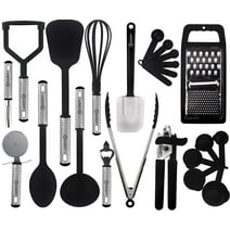 Lux Decor Collection Cooking Utensils Set Kitchen Accessories - Nylon ...