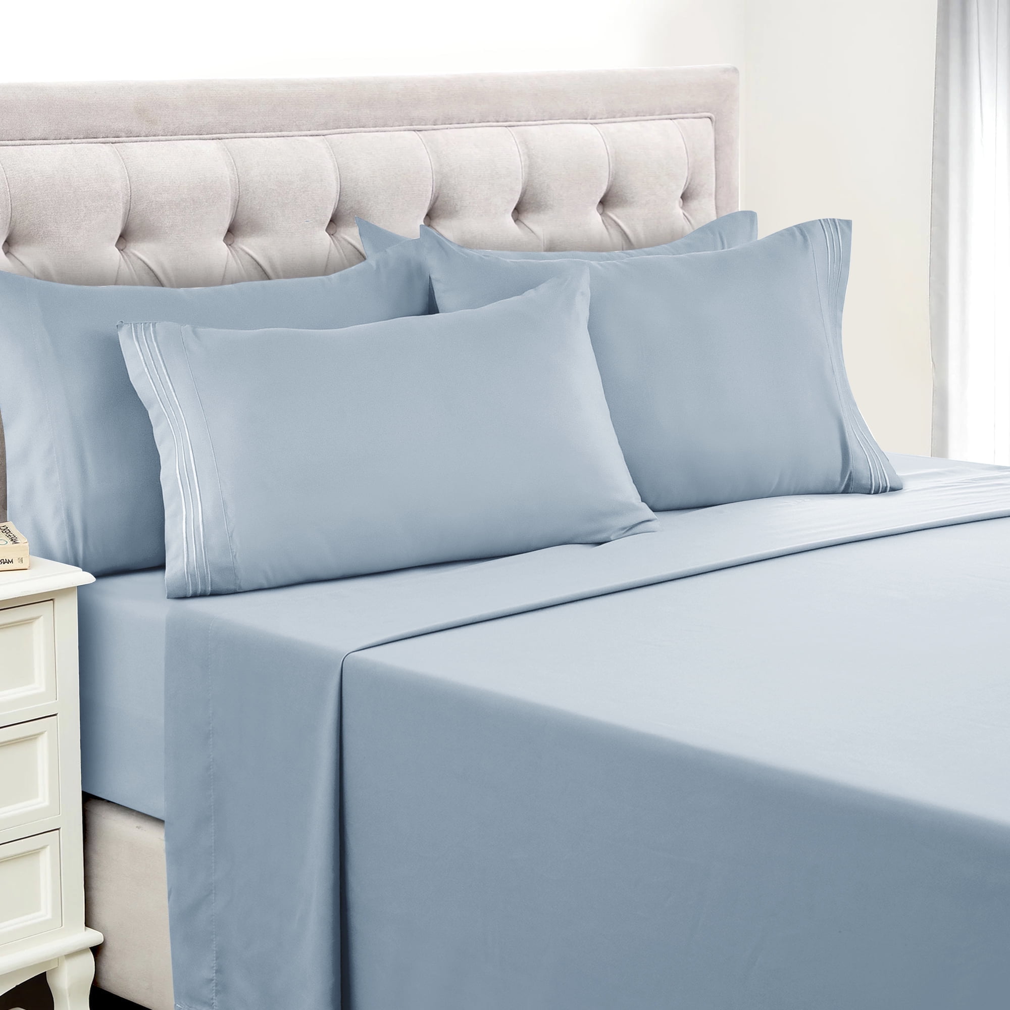 Lux Decor Collection Full Size Bed Sheets - Microfiber Deep Pocket ...