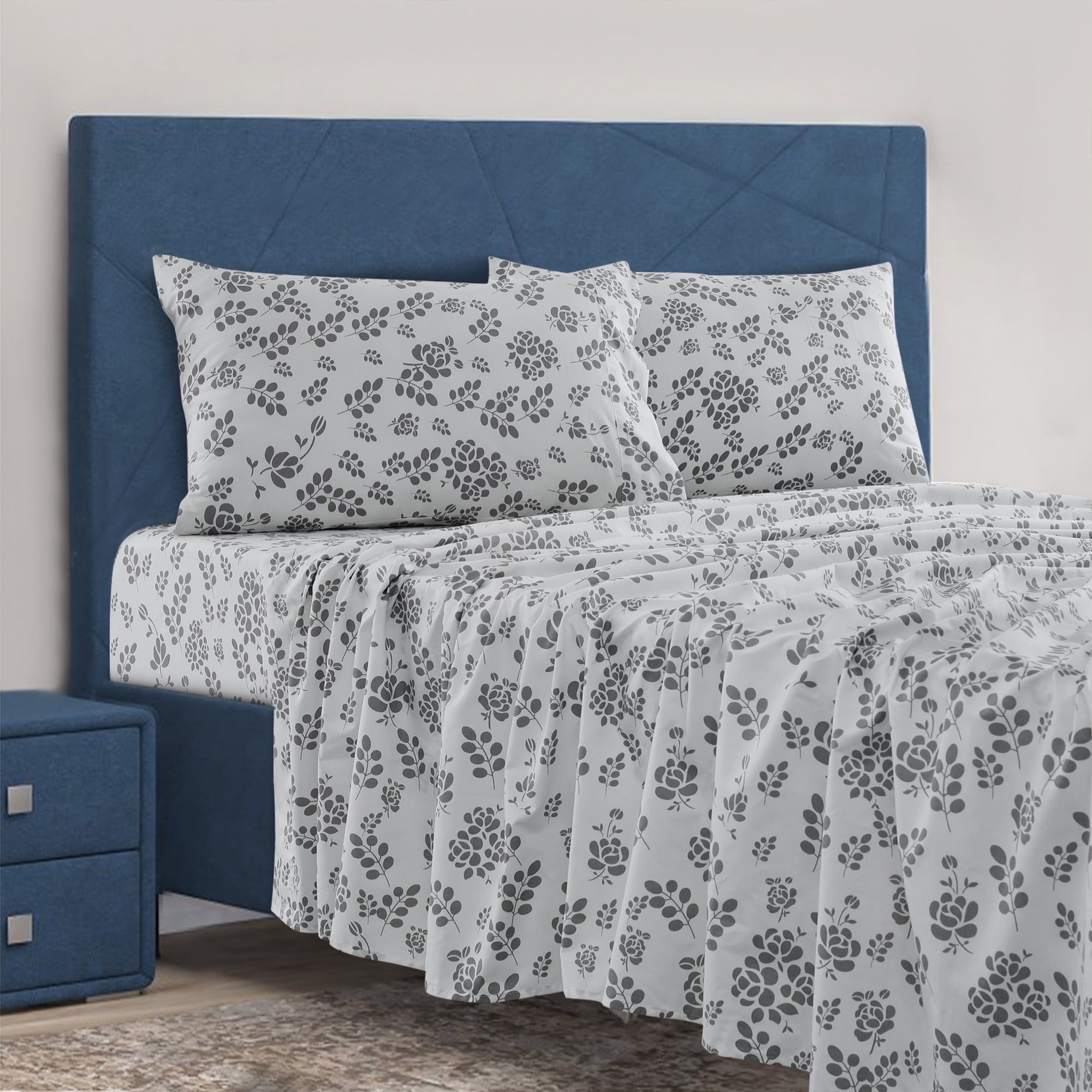 Lux Decor Collection Full Size Sheets, 4 Piece Microfiber Deep Pocket ...