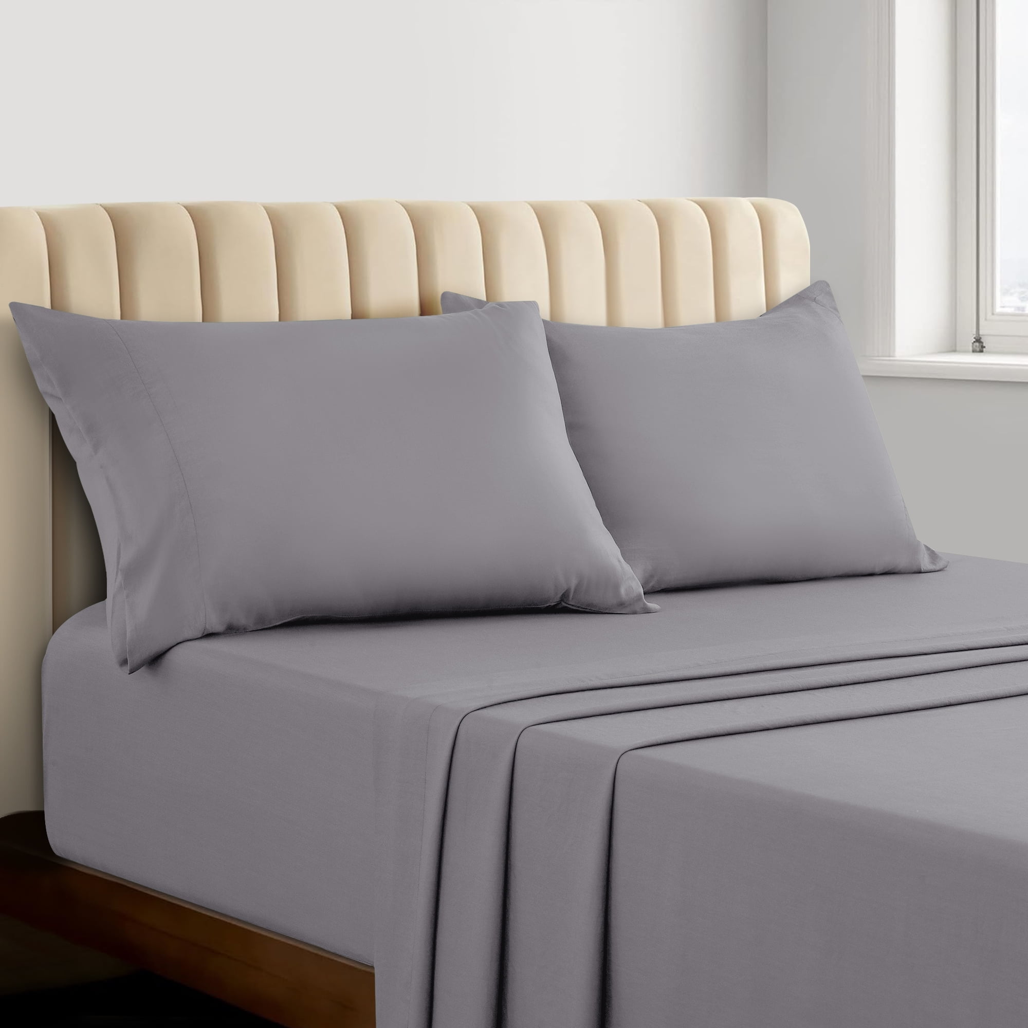 Lux Decor Collection King Size Rayon from Bamboo Sheets Set - 4 Piece ...