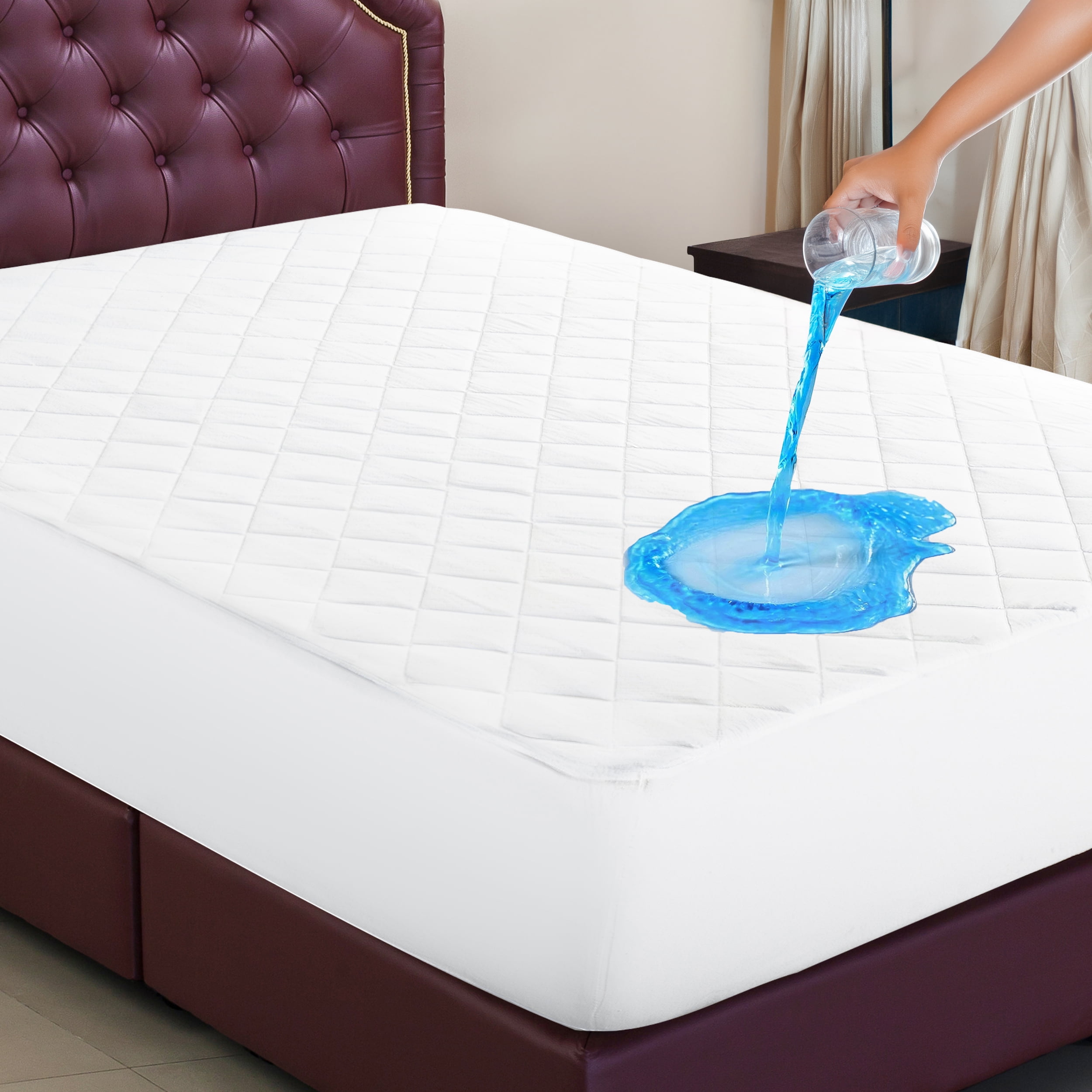 Lux Decor Collection Cal Size Bed Mattress Pad - Comfortable Mattress ...