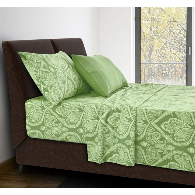 Lux Decor Collection Microfiber 4 Piece Deep Pocket Bedroom Bed Sheet