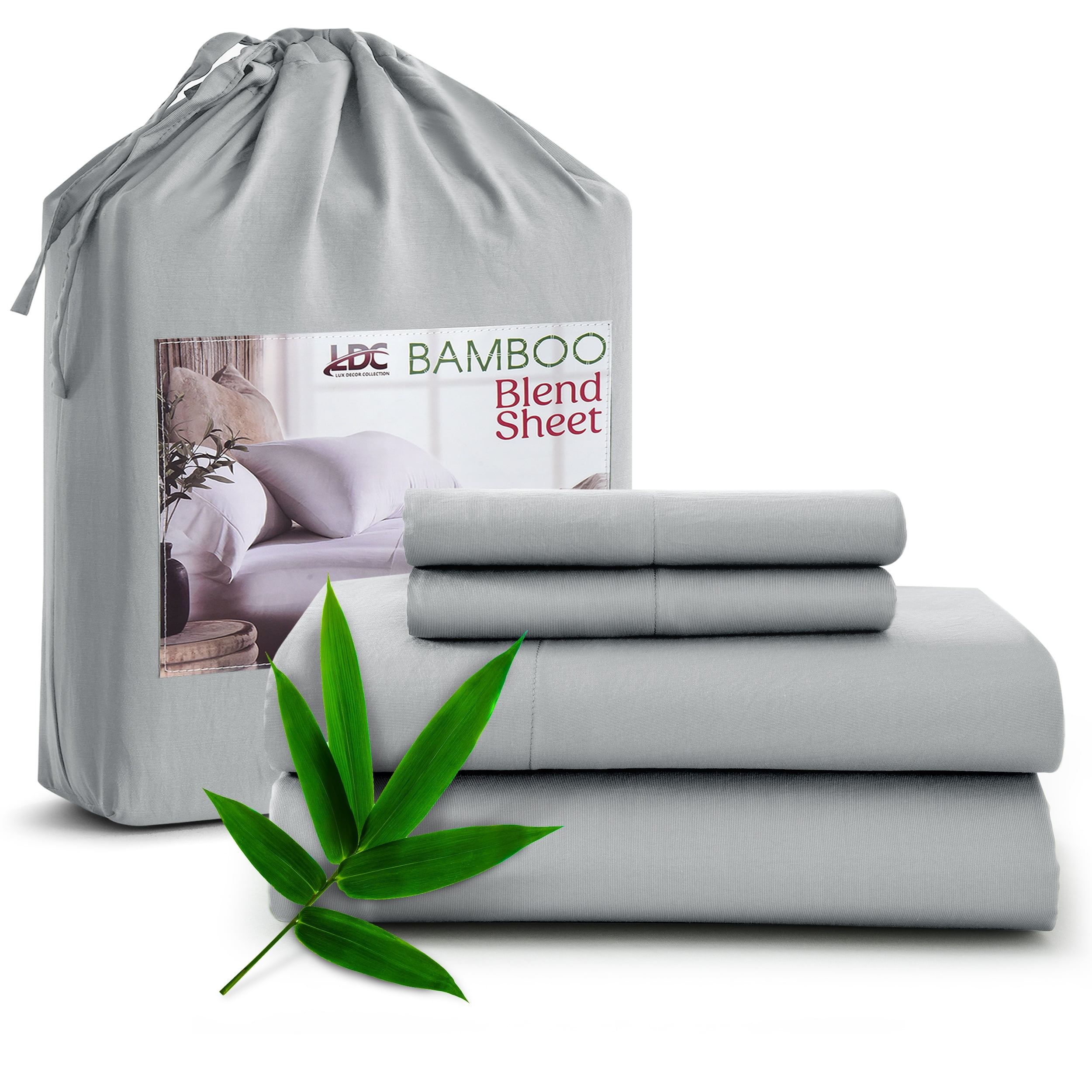 LDC Lux Decor Collection Rayon from Bamboo Sheets, Full Size, Deep ...