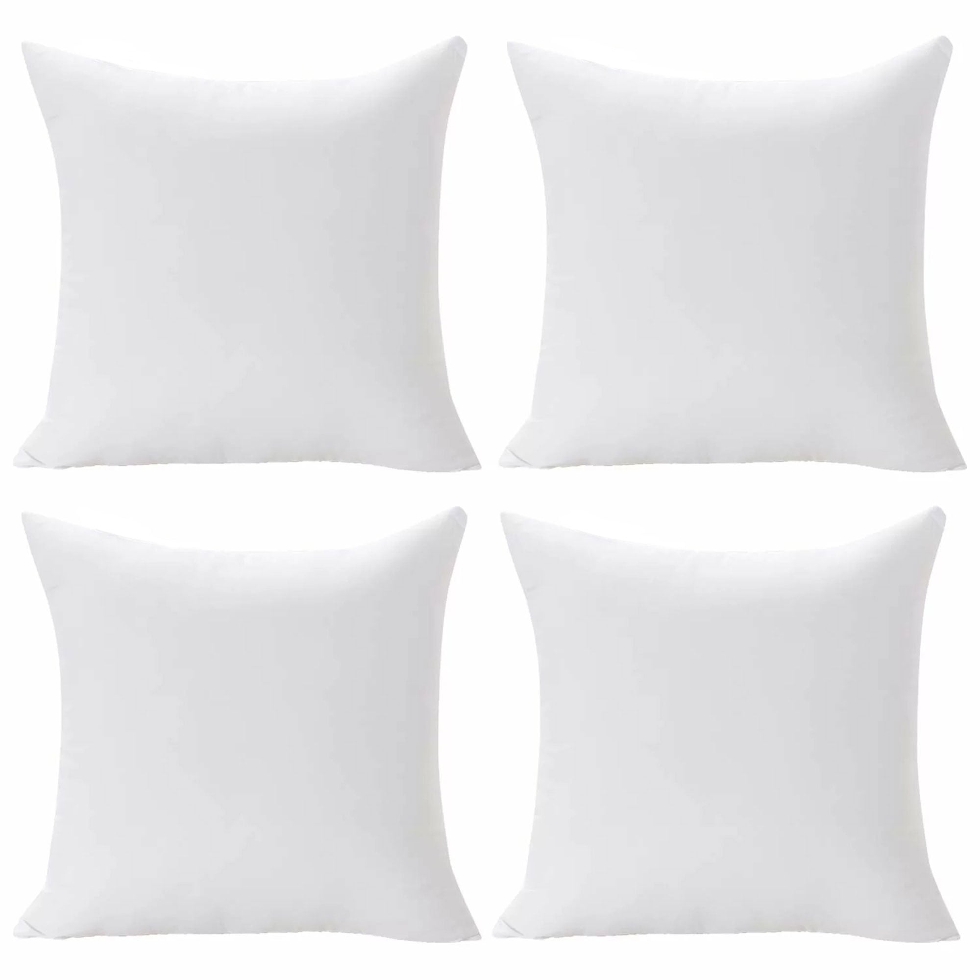 Lux Decor Collection Throw Pillows Insert - 22 x 22 Square Pillows Set ...