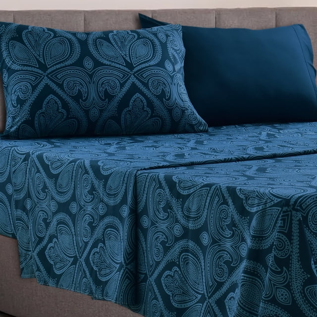 Lux Decor Collection Soft Twin Bed Sheets Set - 4 Piece Brushed ...