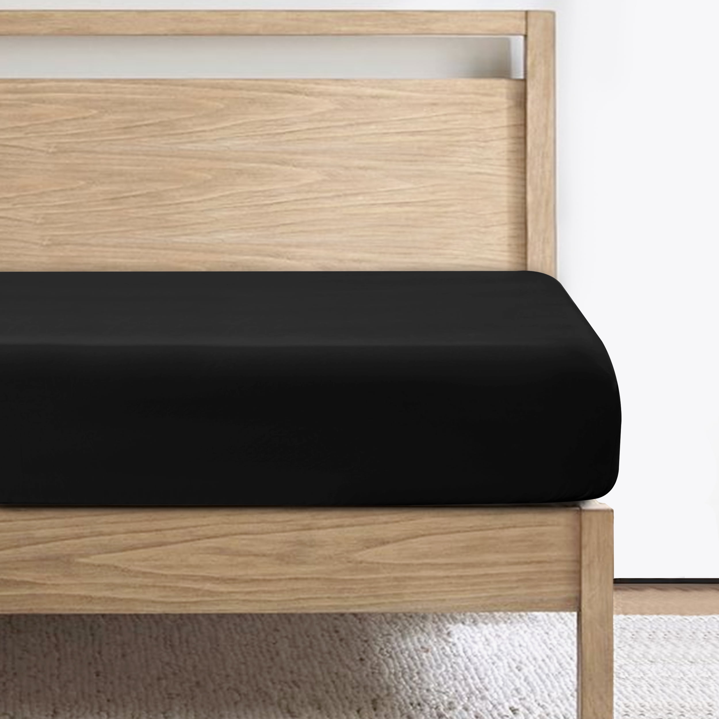 Lux Decor Collection Twin Fitted Sheet, Upto 16 Inches Deep Pocket ...