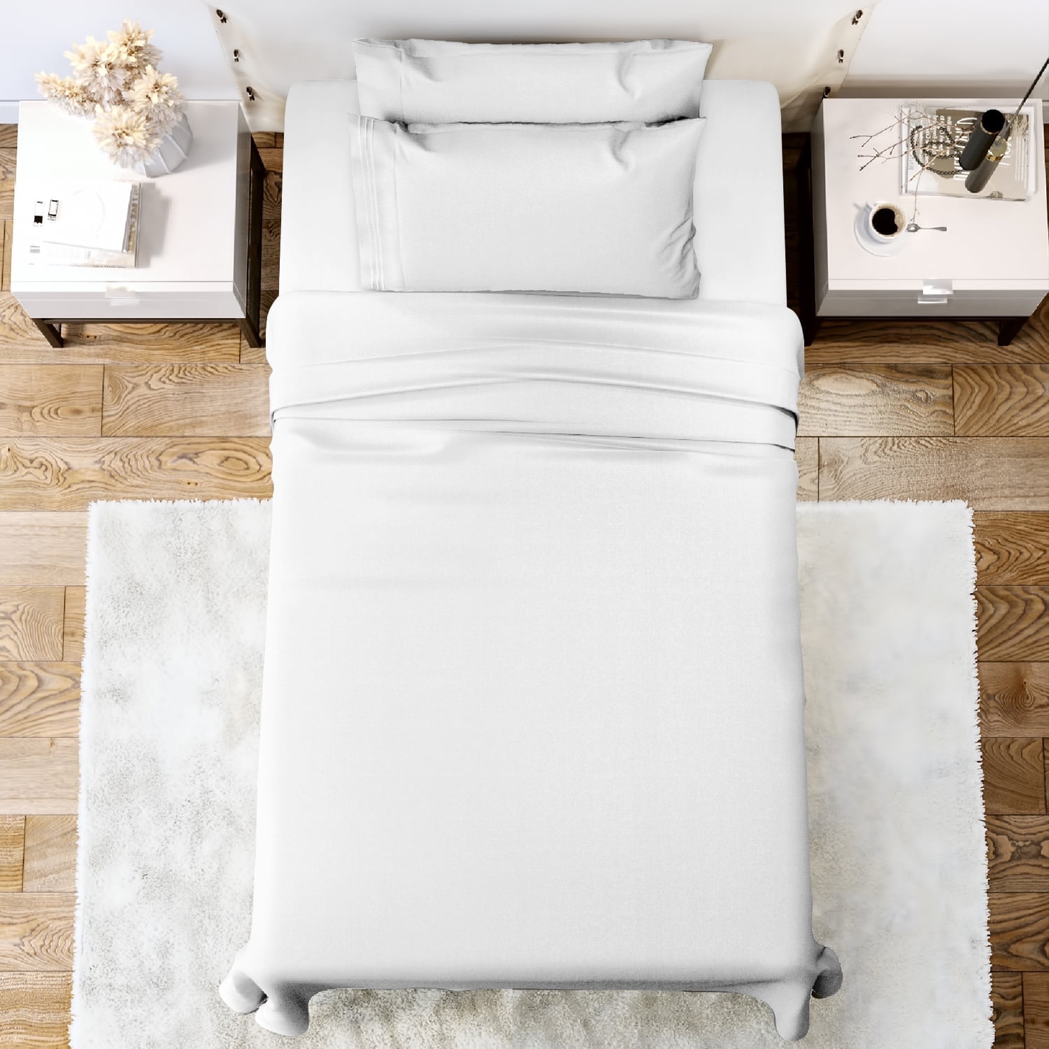 Lux Decor Collection Twin Sheets Set, Premium Double Brushed Microfiber ...