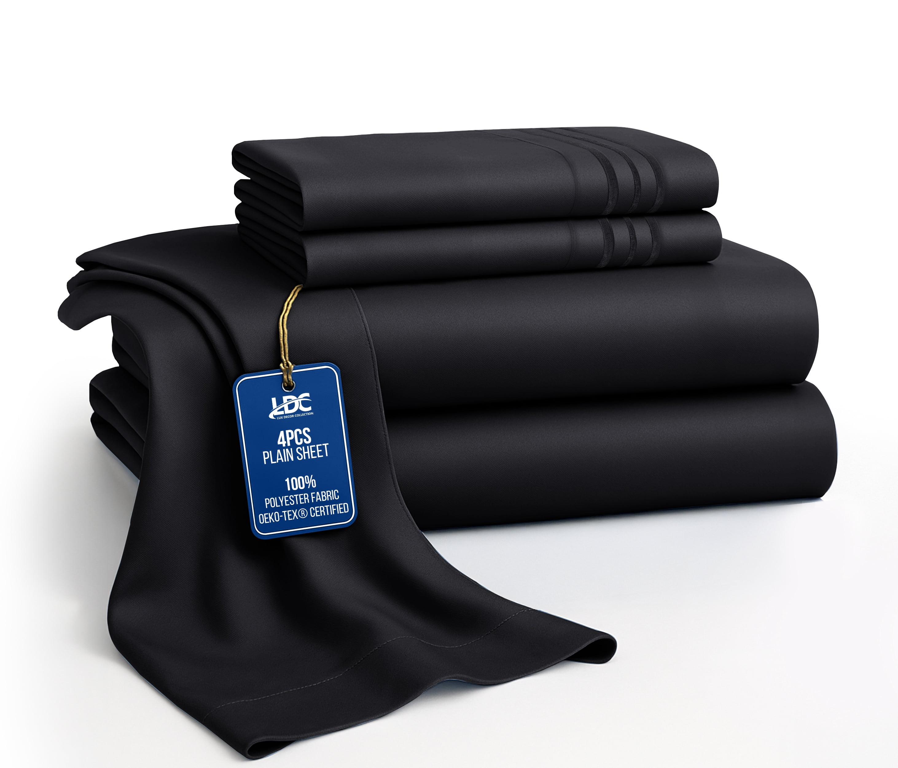 Lux Decor Twin XL Bed Sheets - 4 Piece Ultra-Soft Microfiber Sheets Set ...