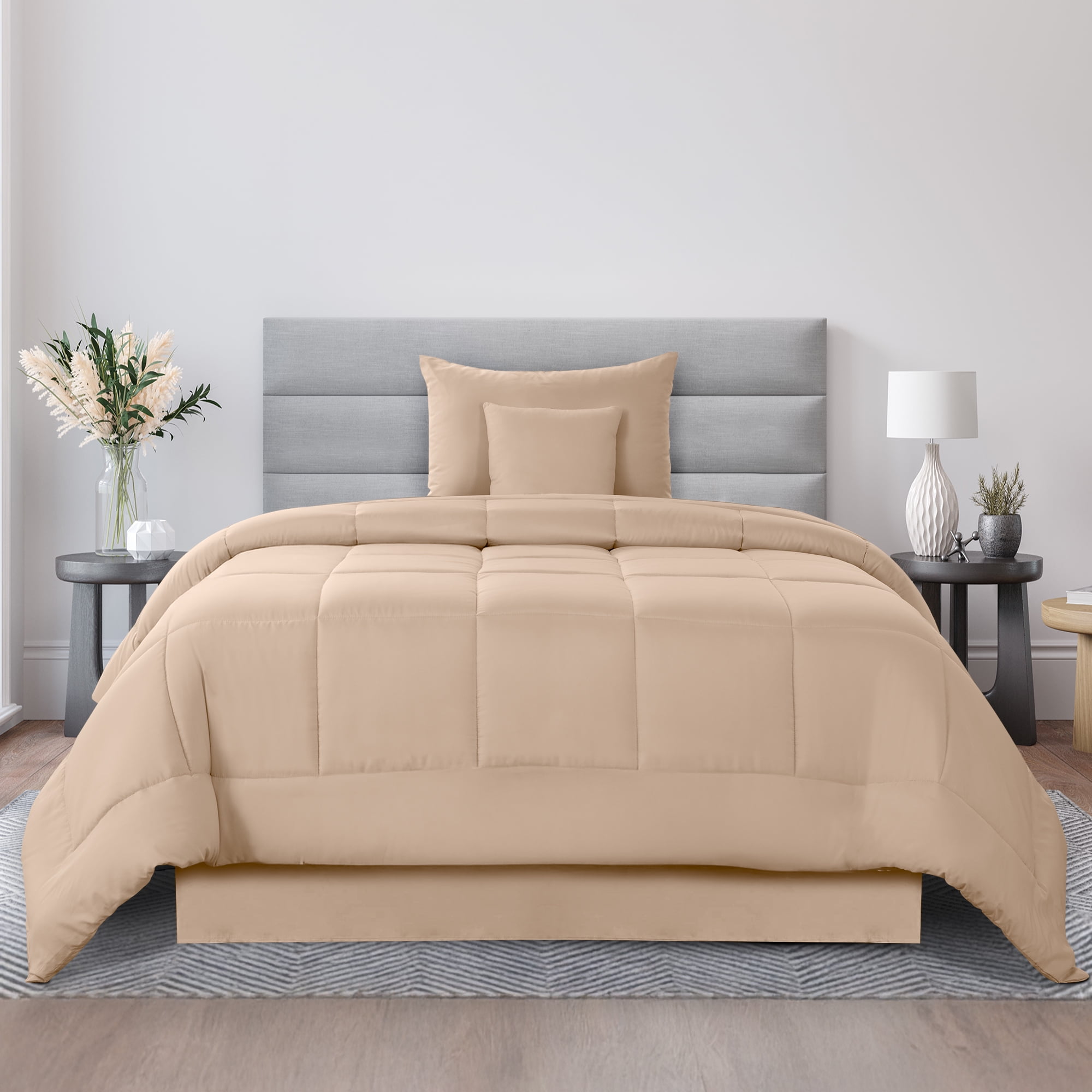 Lux Decor Twin Comforter Set 4 Piece - Ultra-Soft All-Season Bedding ...