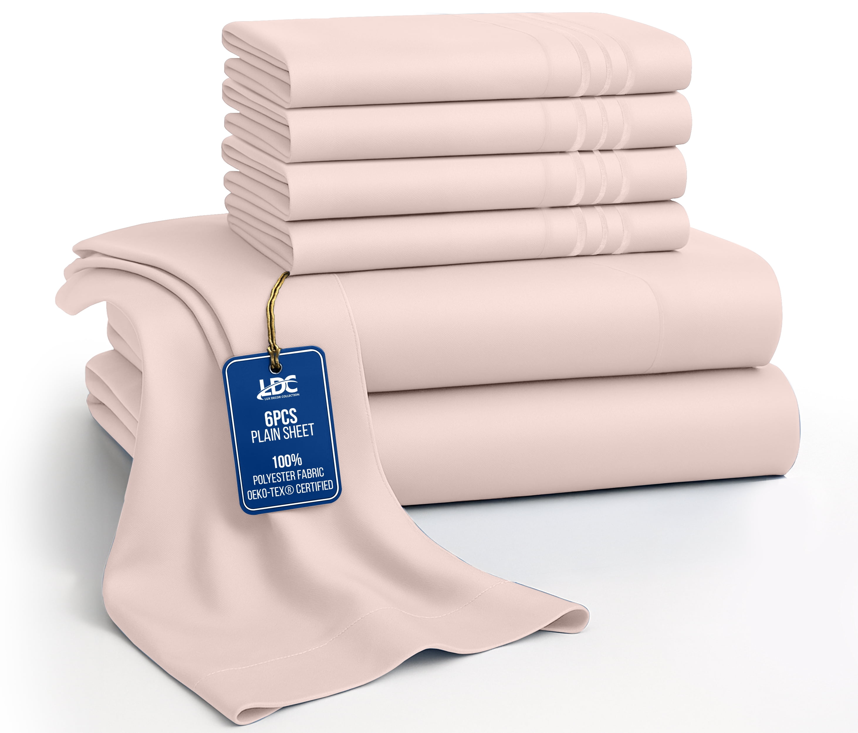 Lux Decor King Size Bed Sheets - 6 Piece Ultra-Soft Microfiber Sheets ...