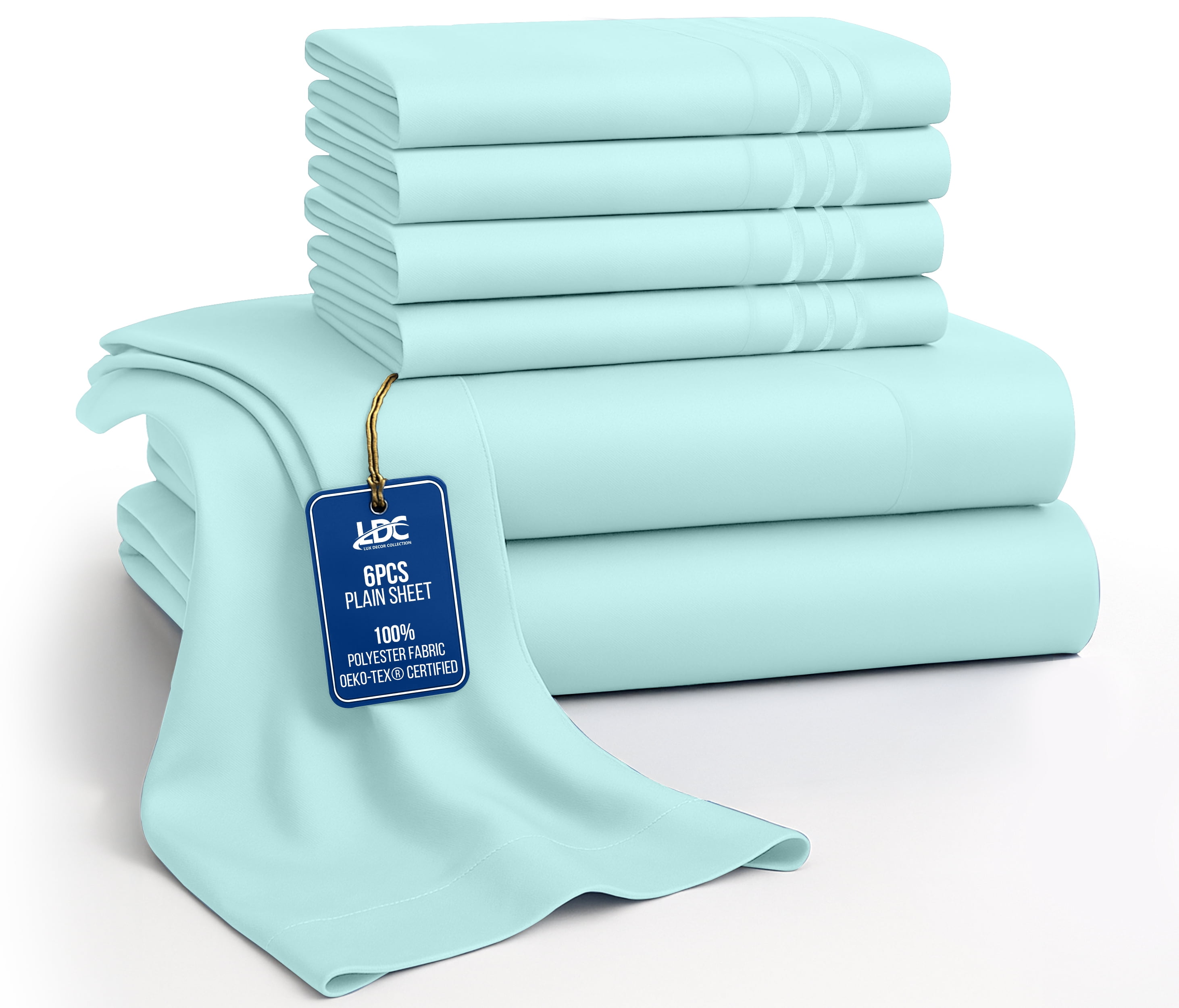 Lux Decor King Size Bed Sheets - 6 Piece Ultra-Soft Microfiber Sheets ...