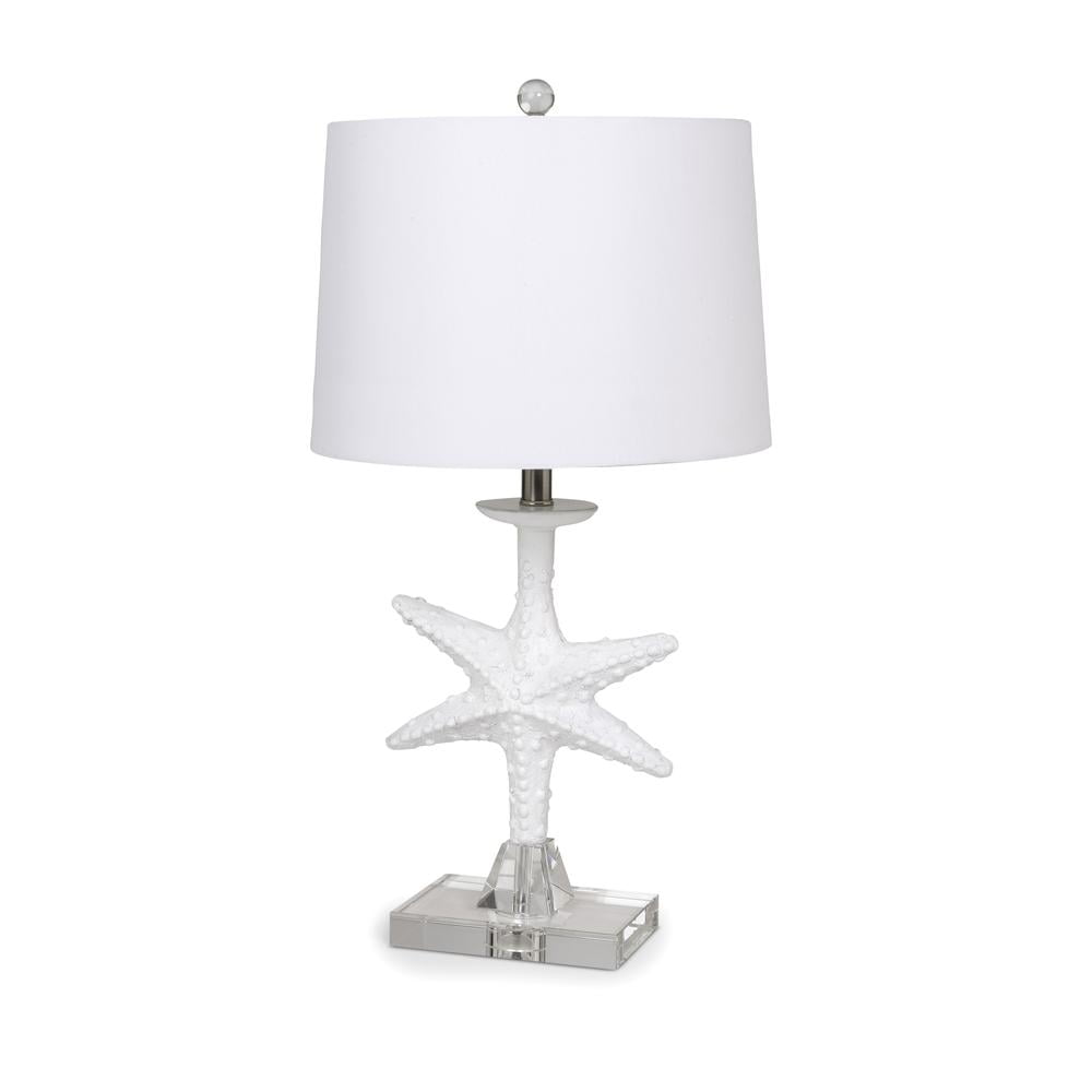 Lux Lighting 28" White Coastal Starfish Table Lamps (Set of 2) 3-Way ...