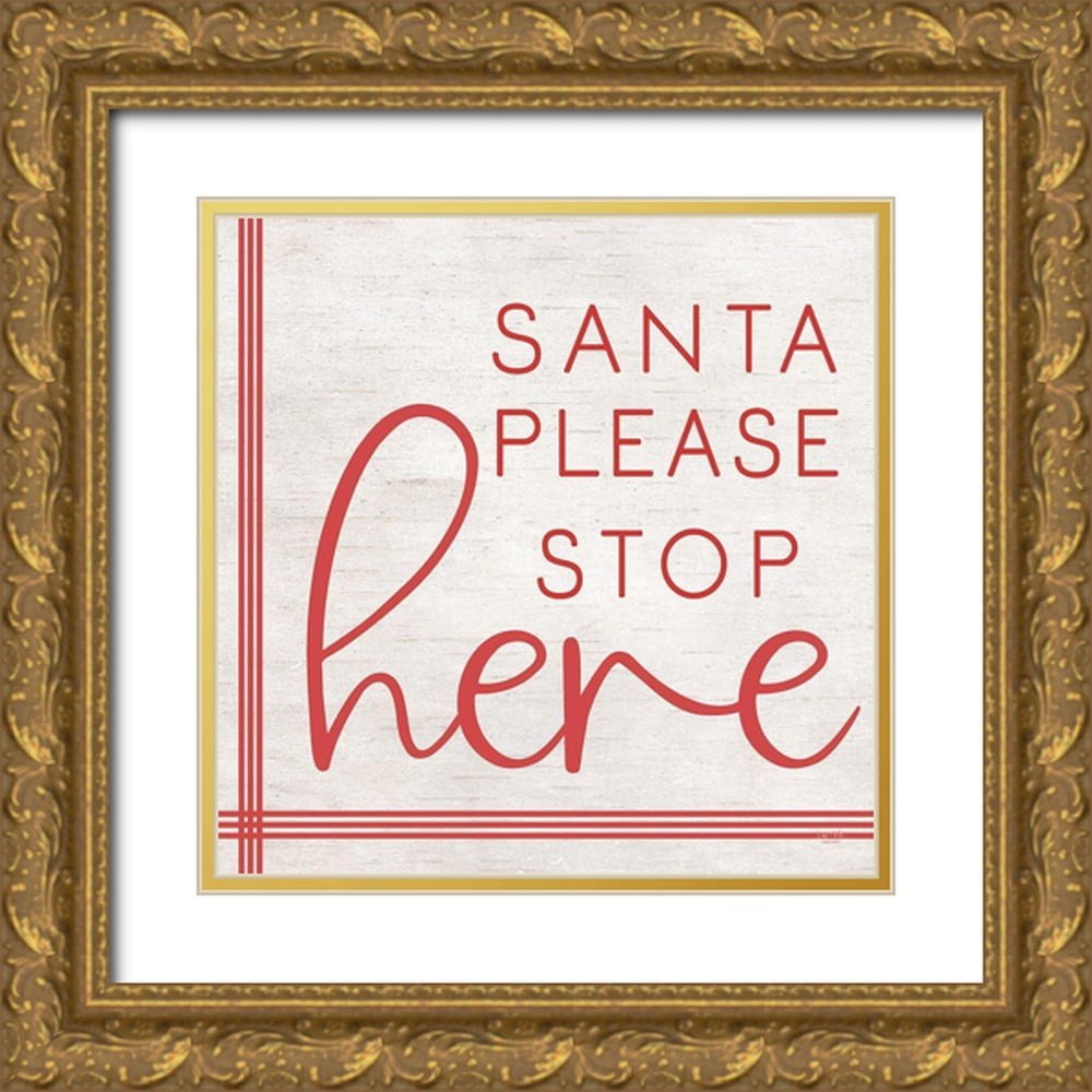Lux + Me Designs 15x15 Gold Ornate Wood Framed with Double Matting ...