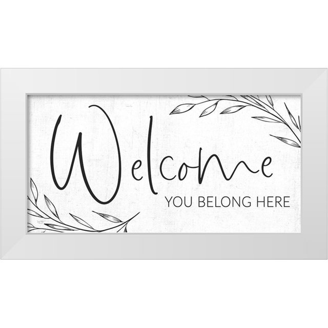 Lux + Me Designs 18x11 White Modern Wood Framed Museum Art Print Titled ...