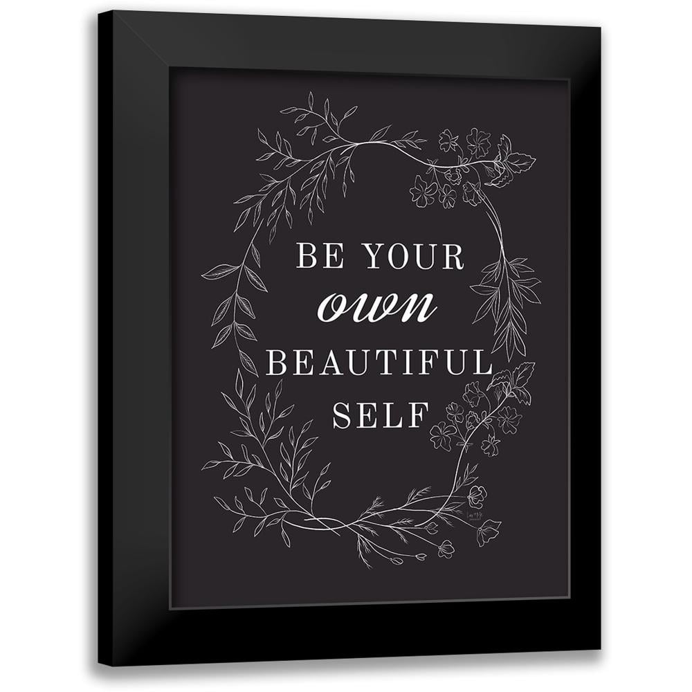 Lux + Me Designs 19x24 Black Modern Framed Museum Art Print Titled - Be ...