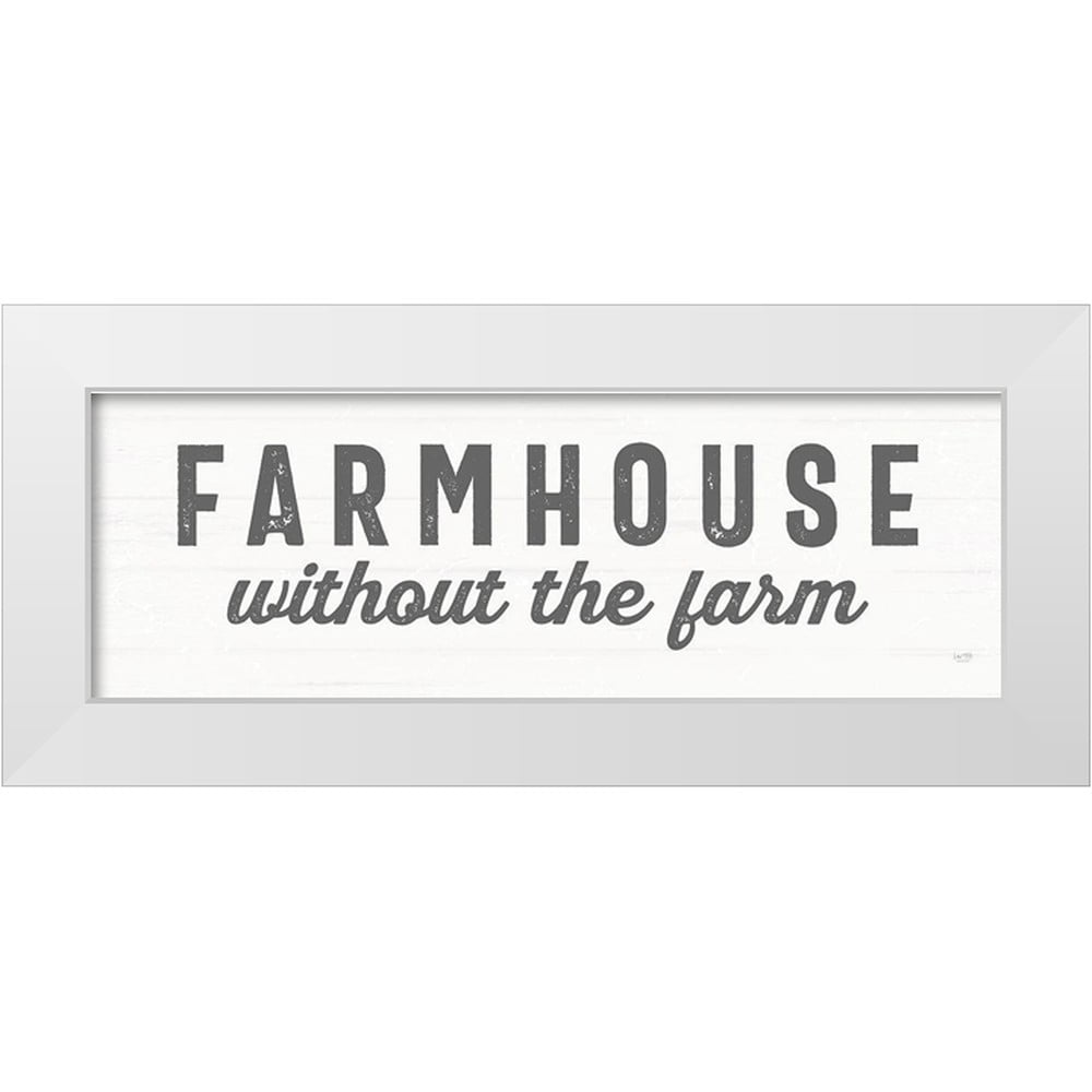 Lux + Me Designs 24x11 White Modern Wood Framed Museum Art Print Titled ...