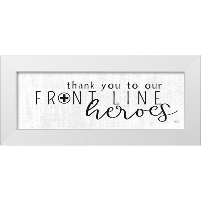 Lux + Me Designs 24x11 White Modern Wood Framed Museum Art Print Titled ...