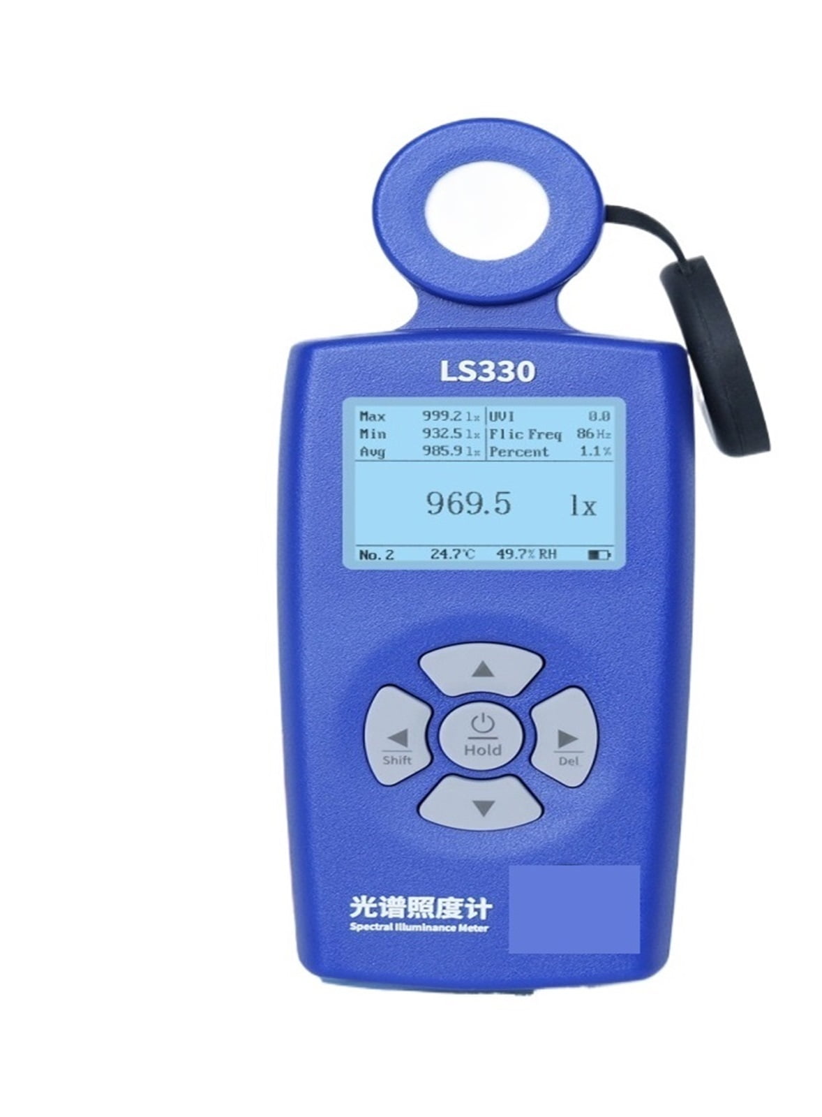 Lux Meter Spectral Light Meter Luxmeter PPFD CCT UVI CRI Spectrum Curve ...