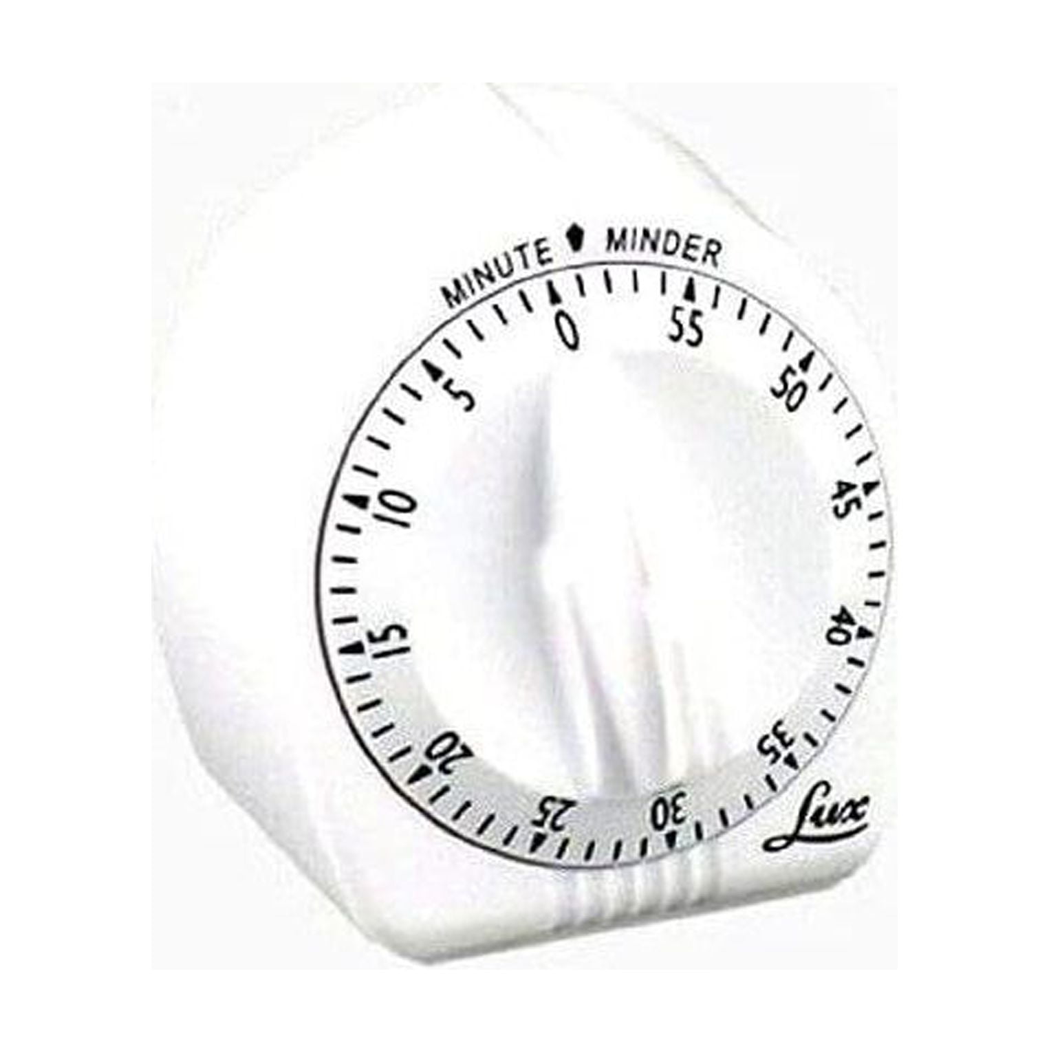 Lux Minute Minder Timer Mechanical White with Black Markings 60 Min ...