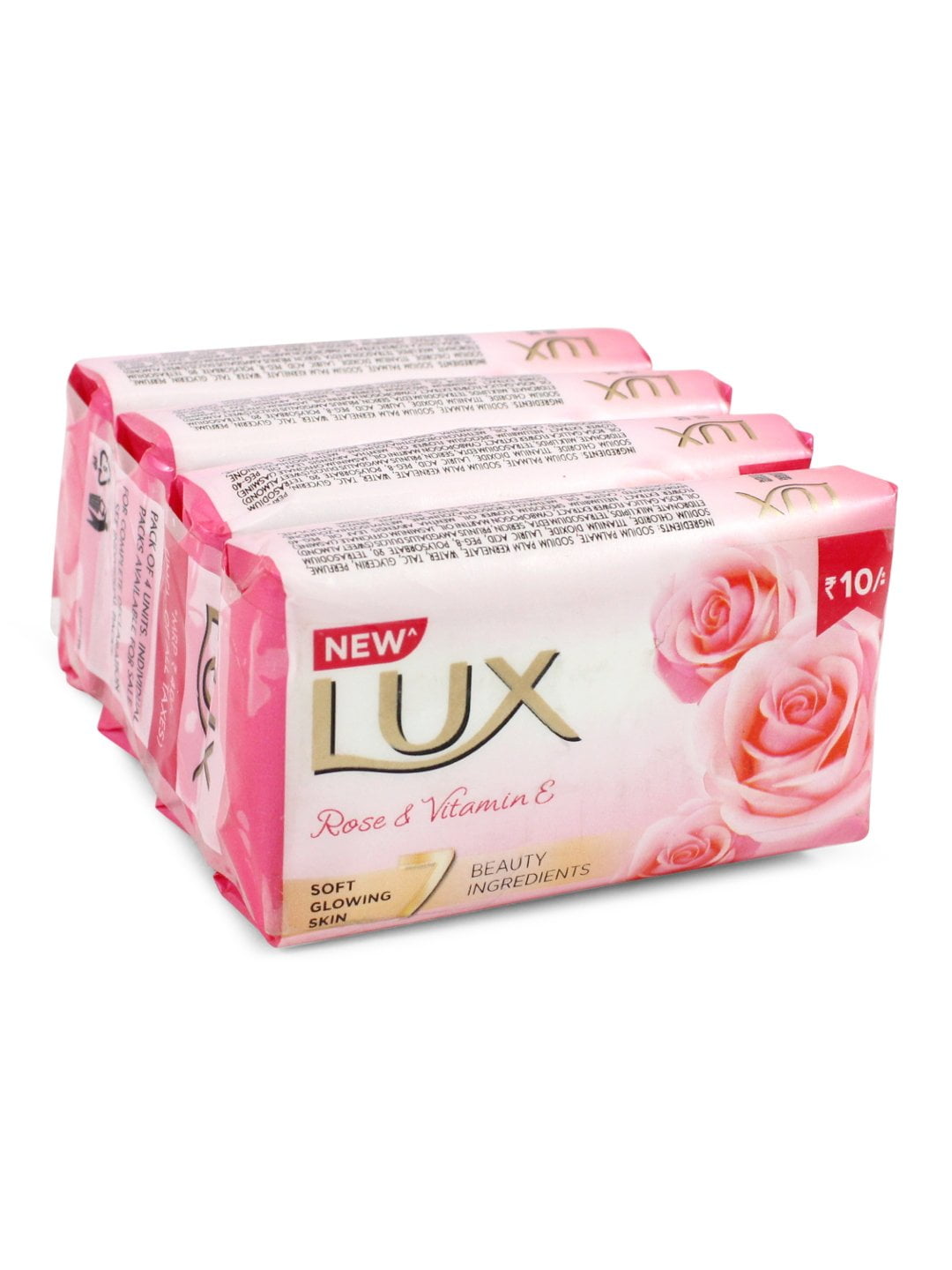 Lux Skin Rose & Vitamin E Soap- pack of 4 - Walmart.com