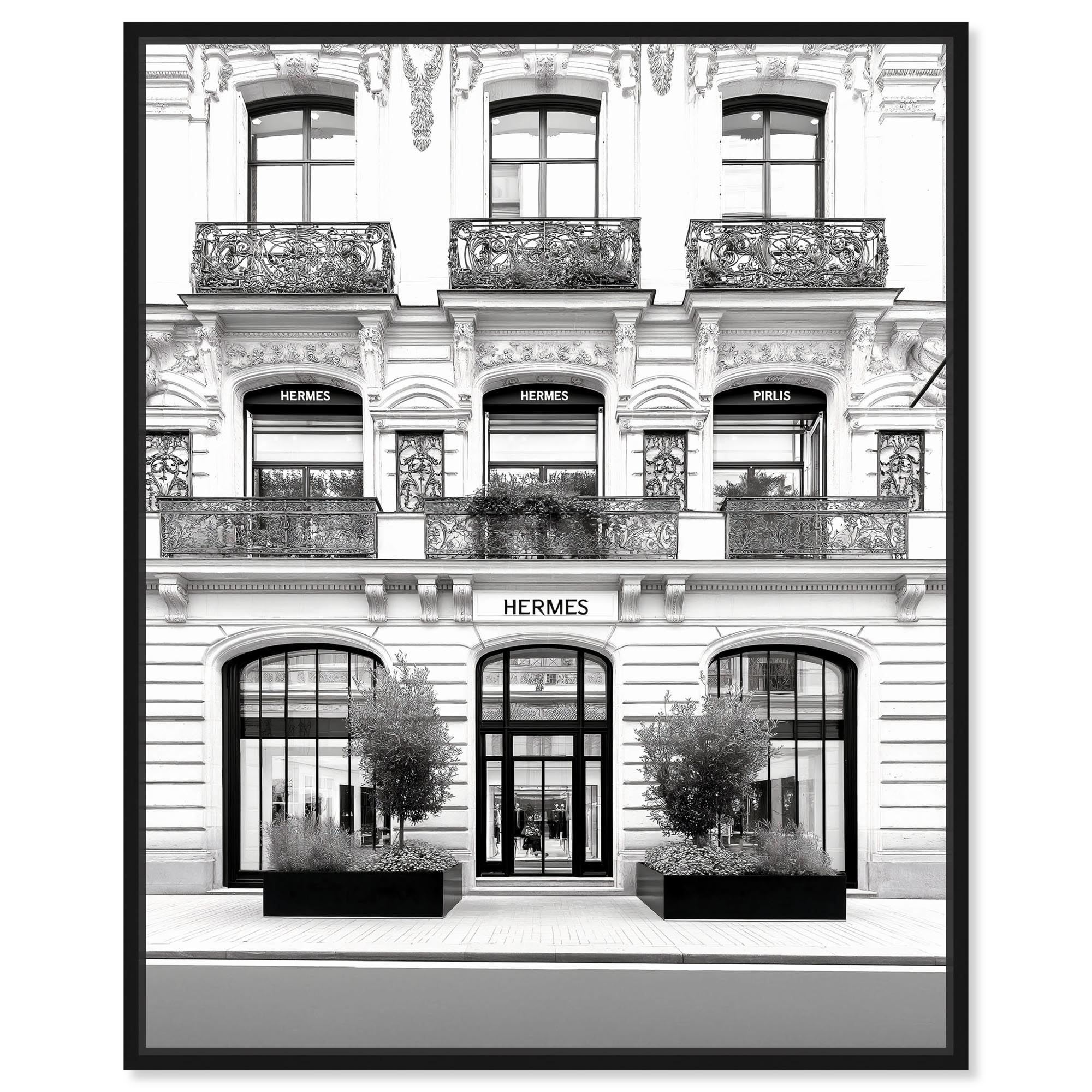 Lux Store Front Canvas Fashion Prints by Art Remedy, Black Frame, 16 x ...