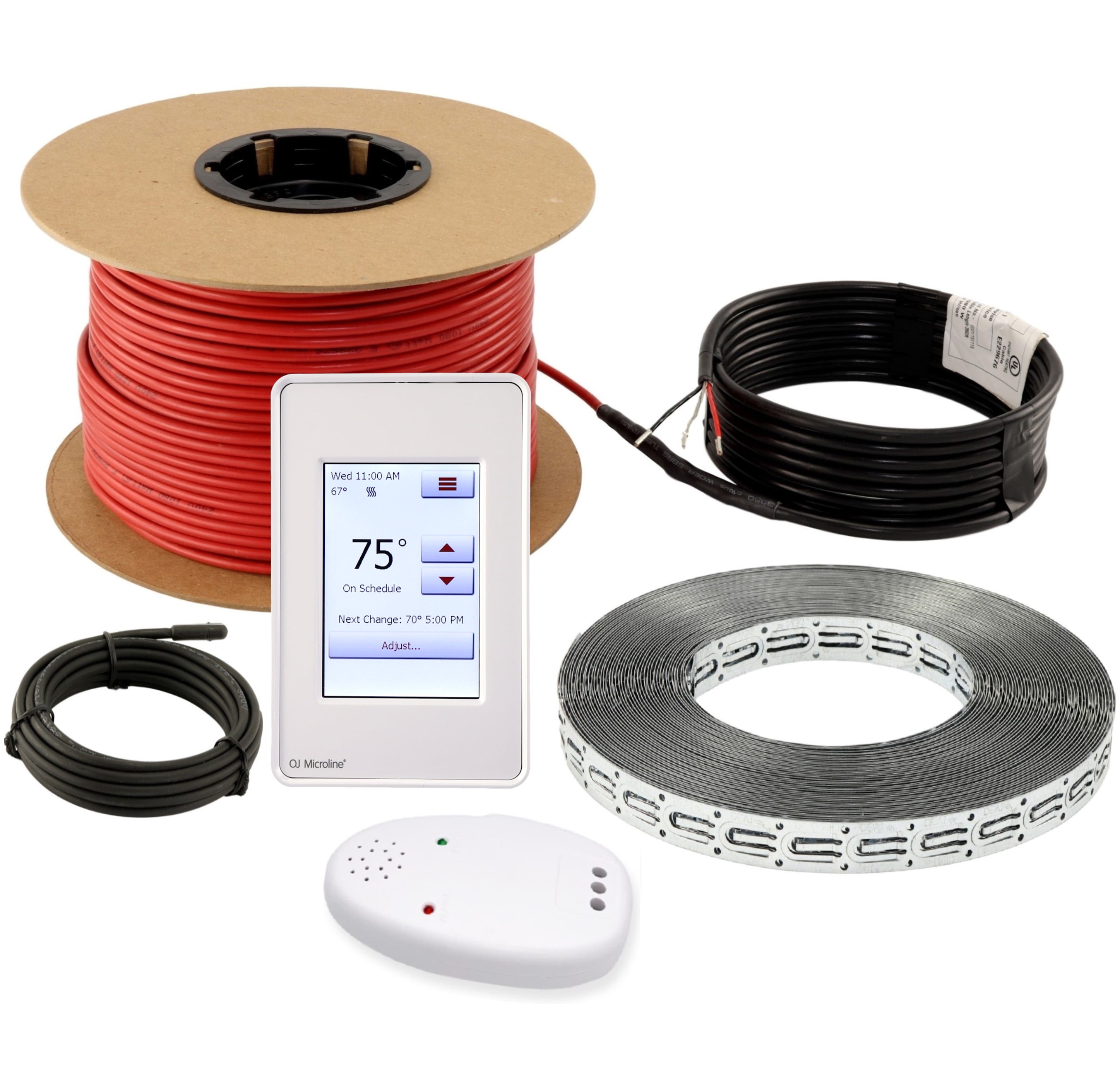 LuxHeat 50 Sqft (120v) Electric Radiant Floor Heating Cable Kit For ...