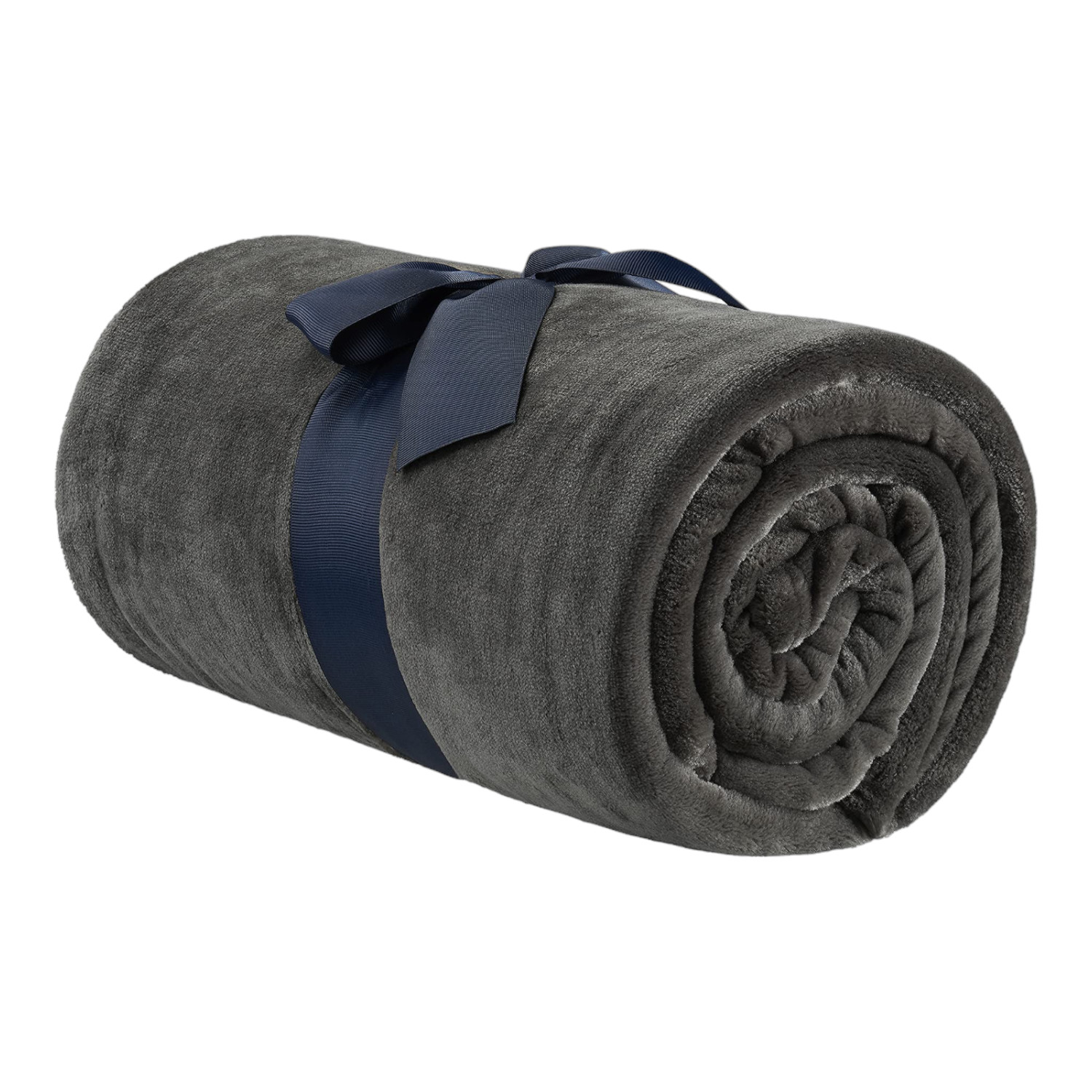 LuxSoft Premium Decorative Throw Blanket - Elegant Charcoal 50x70 ...