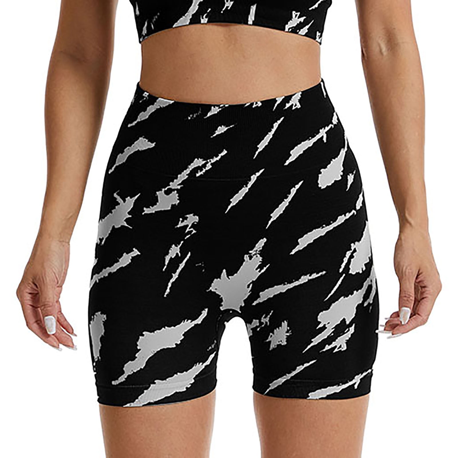 Luxalzxs Athletic Shorts for Women Tummy Control Gym Shorts Yoga ...