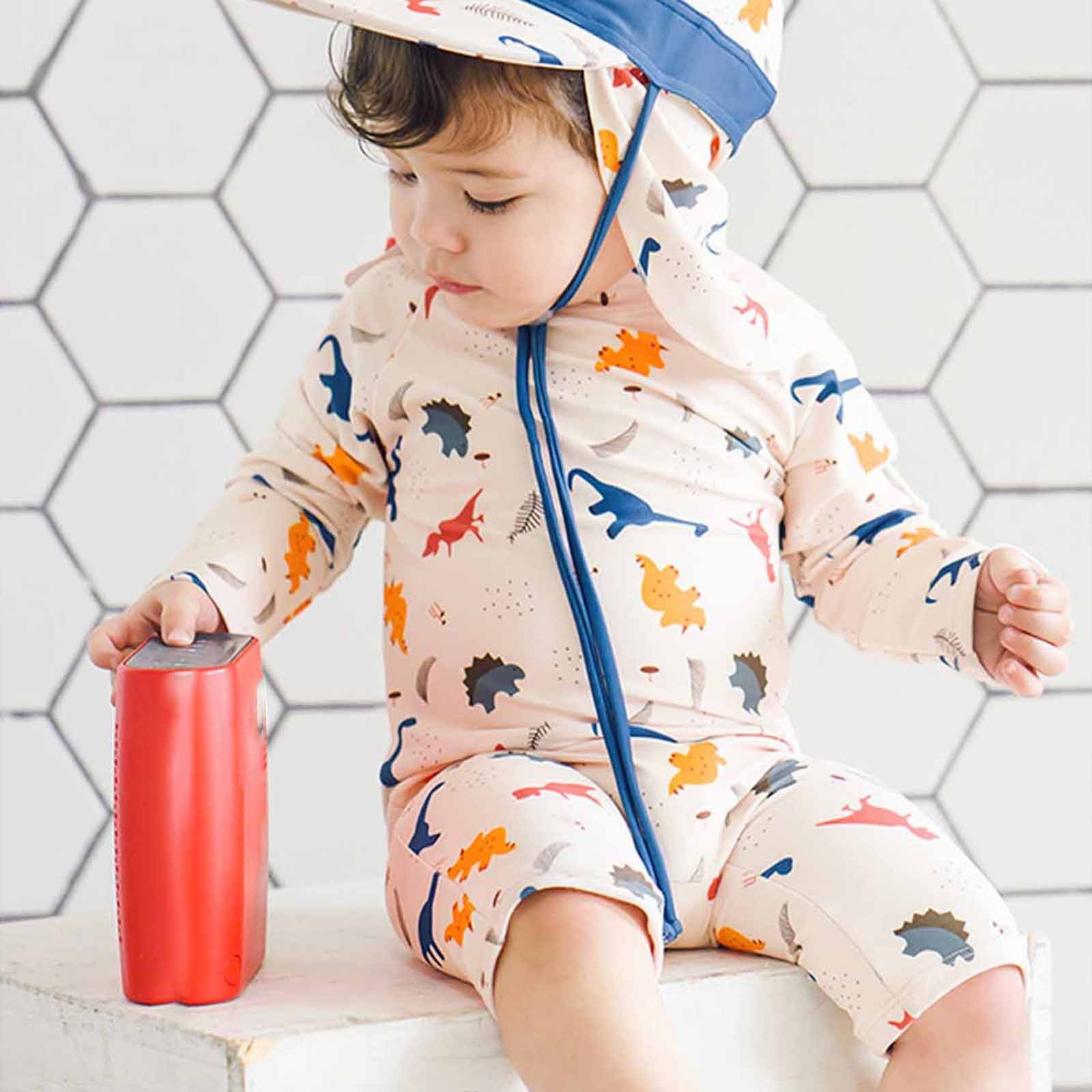 Luxalzxs Baby Boys Girls Swimsuit Kids Toddler One Piece Zipper Bathing ...