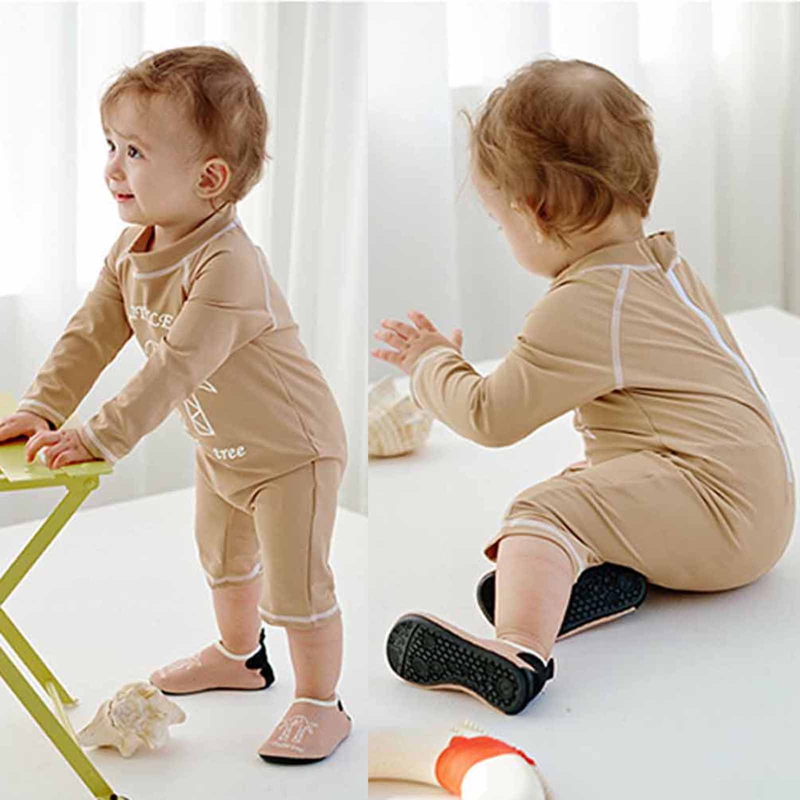 Luxalzxs Baby Boys Girls Swimsuit Kids Toddler One Piece Zipper Bathing ...