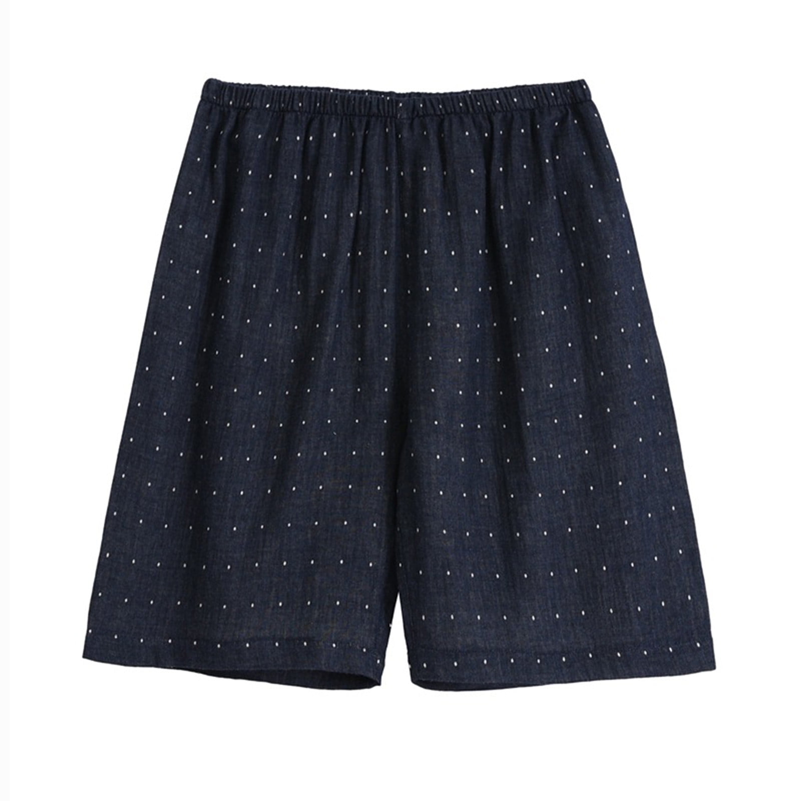 Luxalzxs Pajama Shorts Women Casual Breathable Cotton and Linen Elastic ...