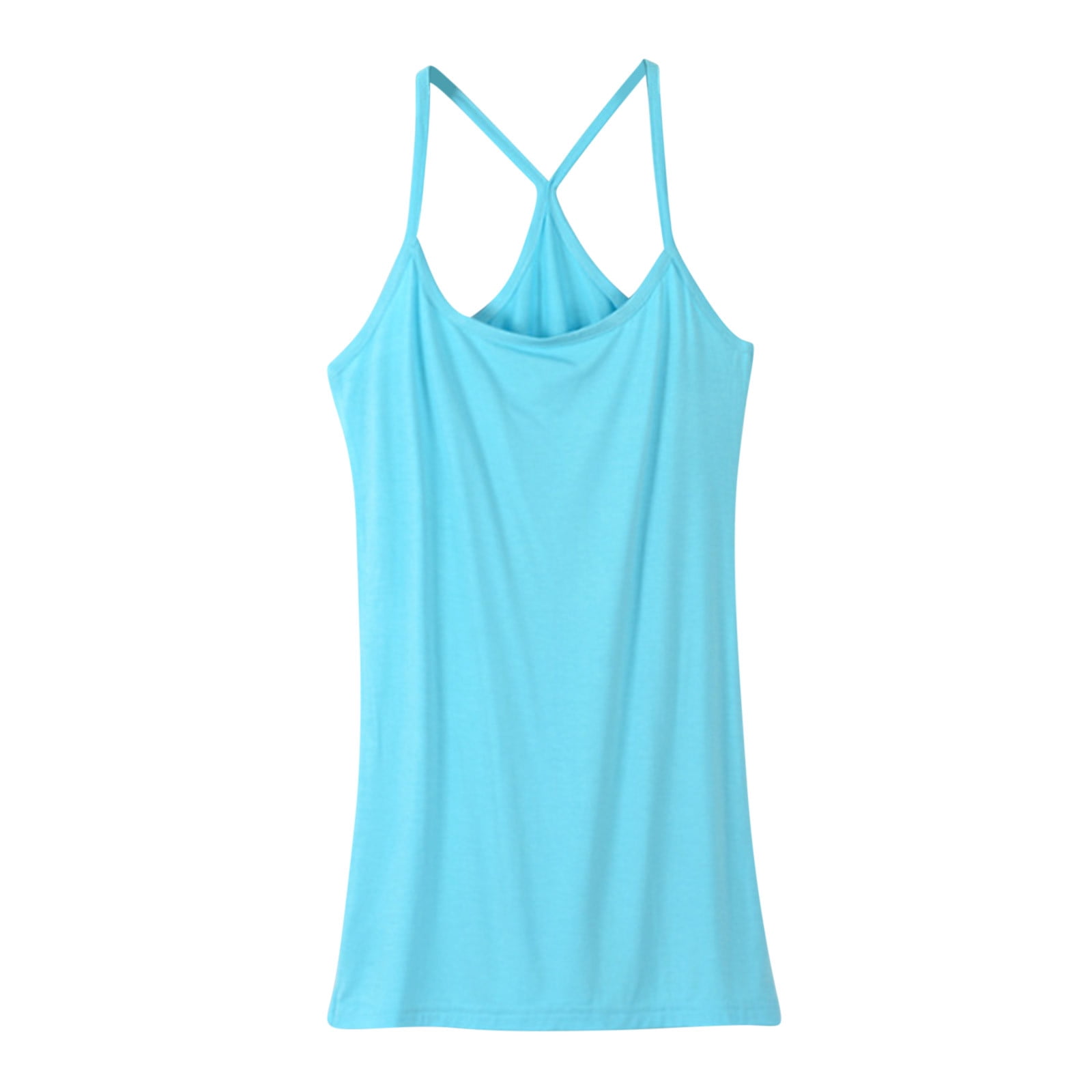 Luxalzxs Racerback Tank Tops for Women Versatile Y-Back Spaghetti Strap ...