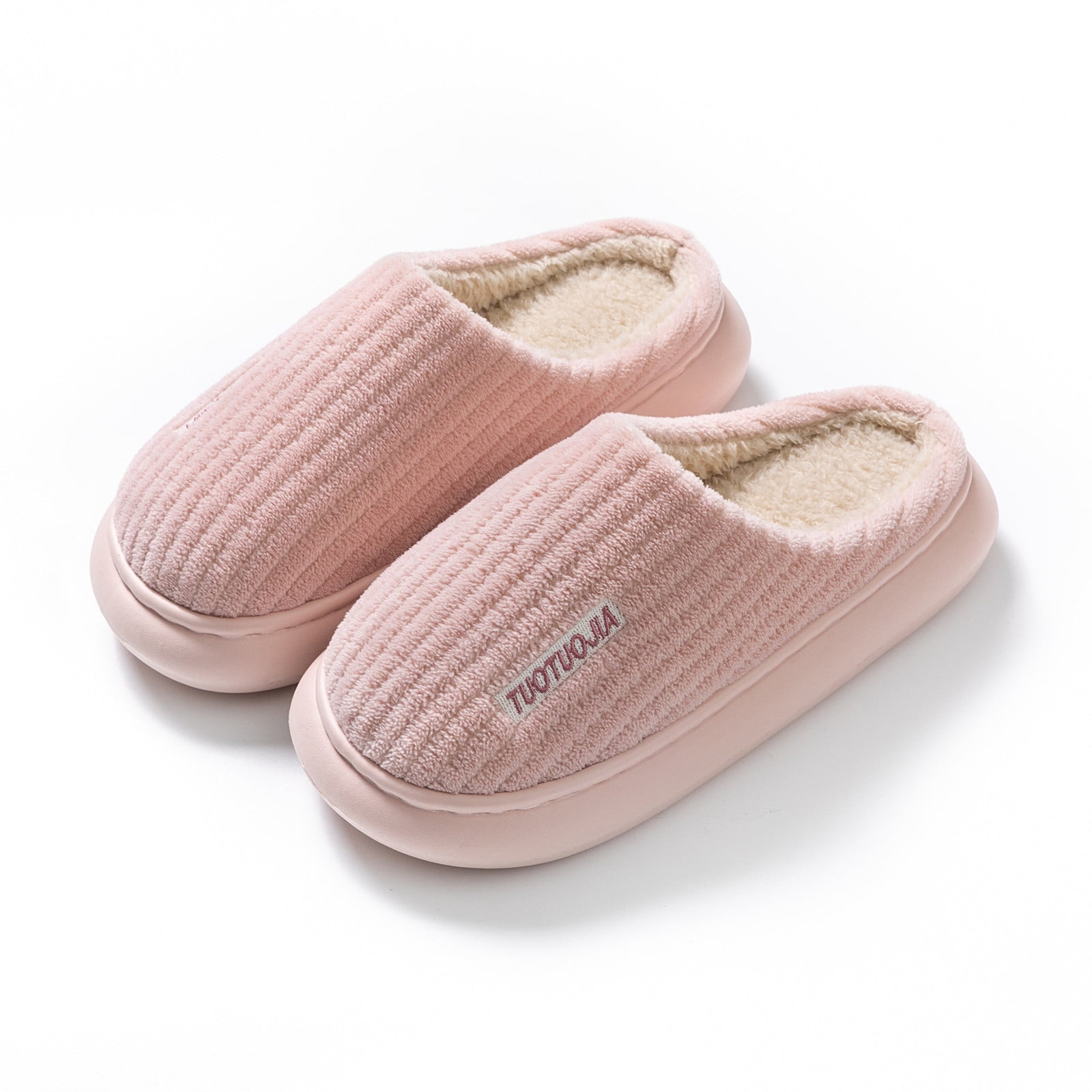 Luxalzxs Slippers for Women Indoor Outdoor Lazy Slippers Curly Cozy ...