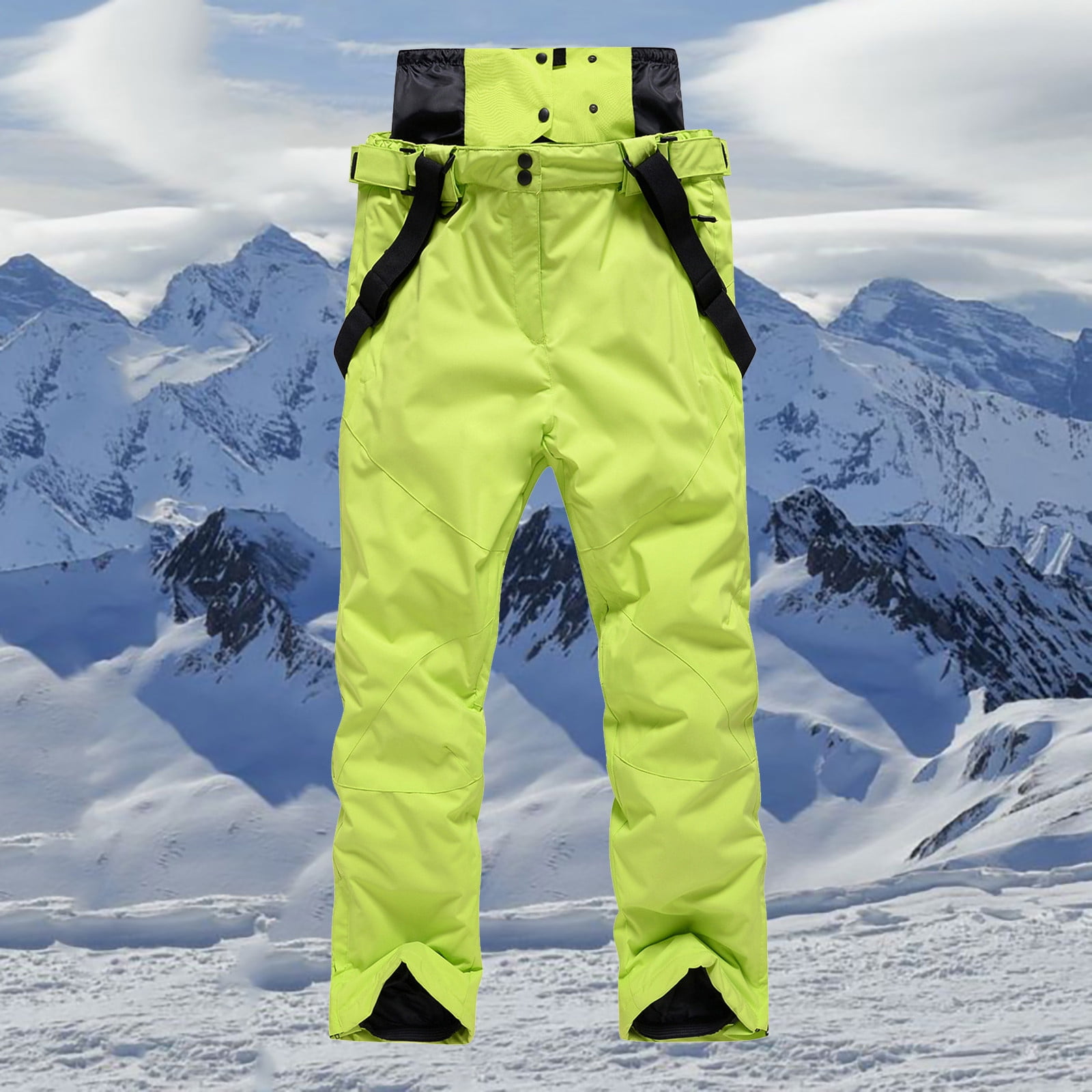 Luxalzxs Snow Pants for Men Women Waterproof Insulated Baggy Ski Pants ...