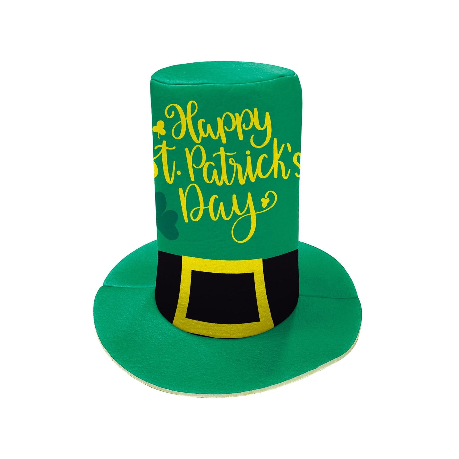 Luxalzxs St Patricks Day Top Hat, Irish Shamrock Green Velvet Hat ...