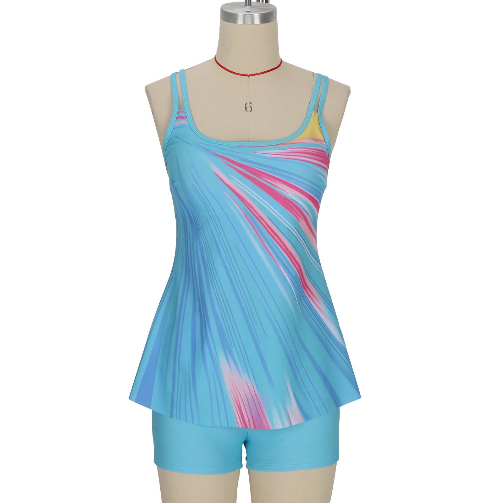 Luxalzxs Tankini Swimsuits for Women Plus Size Two Piece Bathing Suits ...