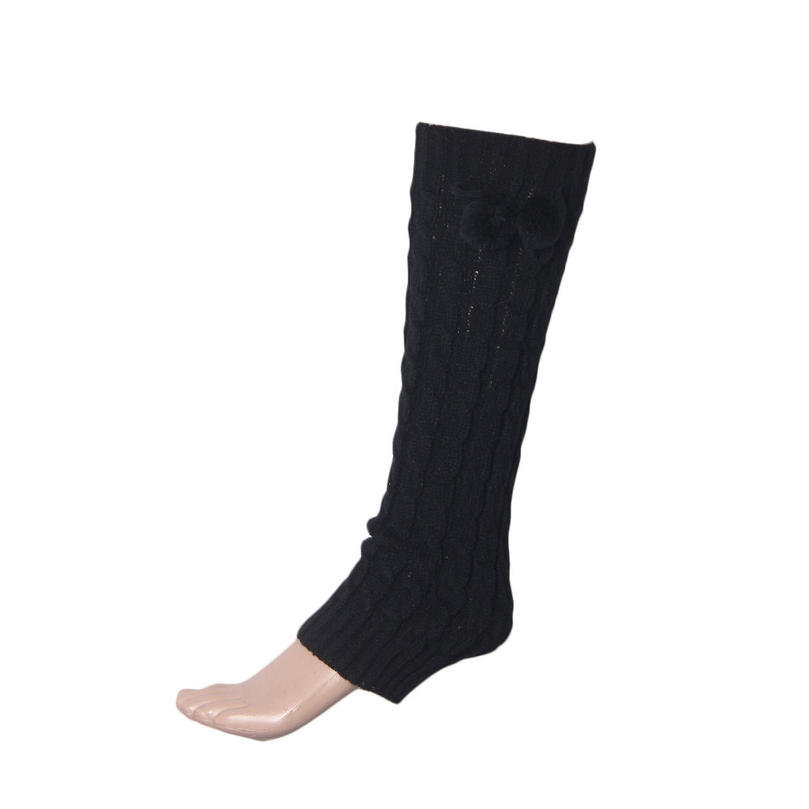 Luxalzxs Women Knit Leg Warmers Solid Color Boot Socks Knee Ballet ...