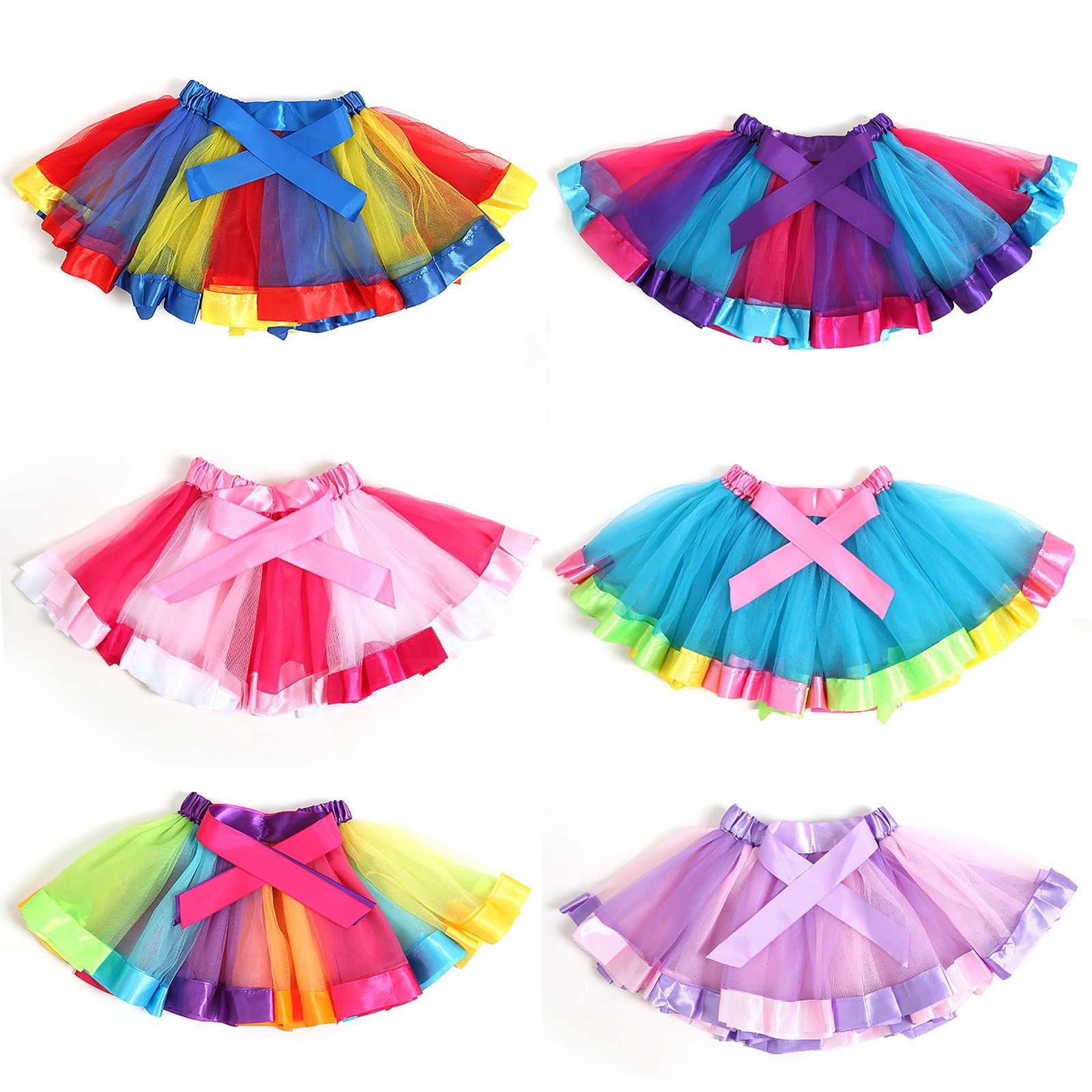 Luxalzxs Women's Vintage 1950s Short Tulle Petticoat Ballet Bubble Tutu ...