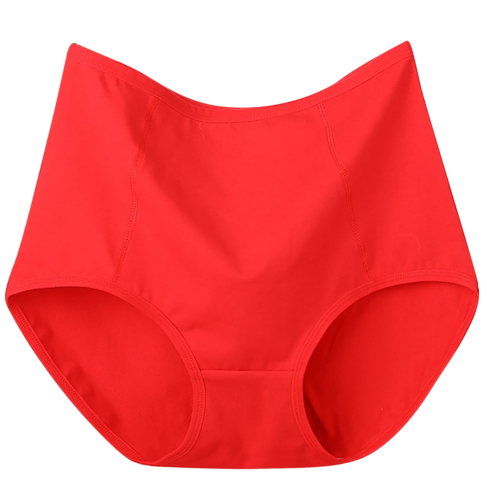Luxalzxs Womens Underwear Tummy Control Seamless Solid Color Plus Size ...